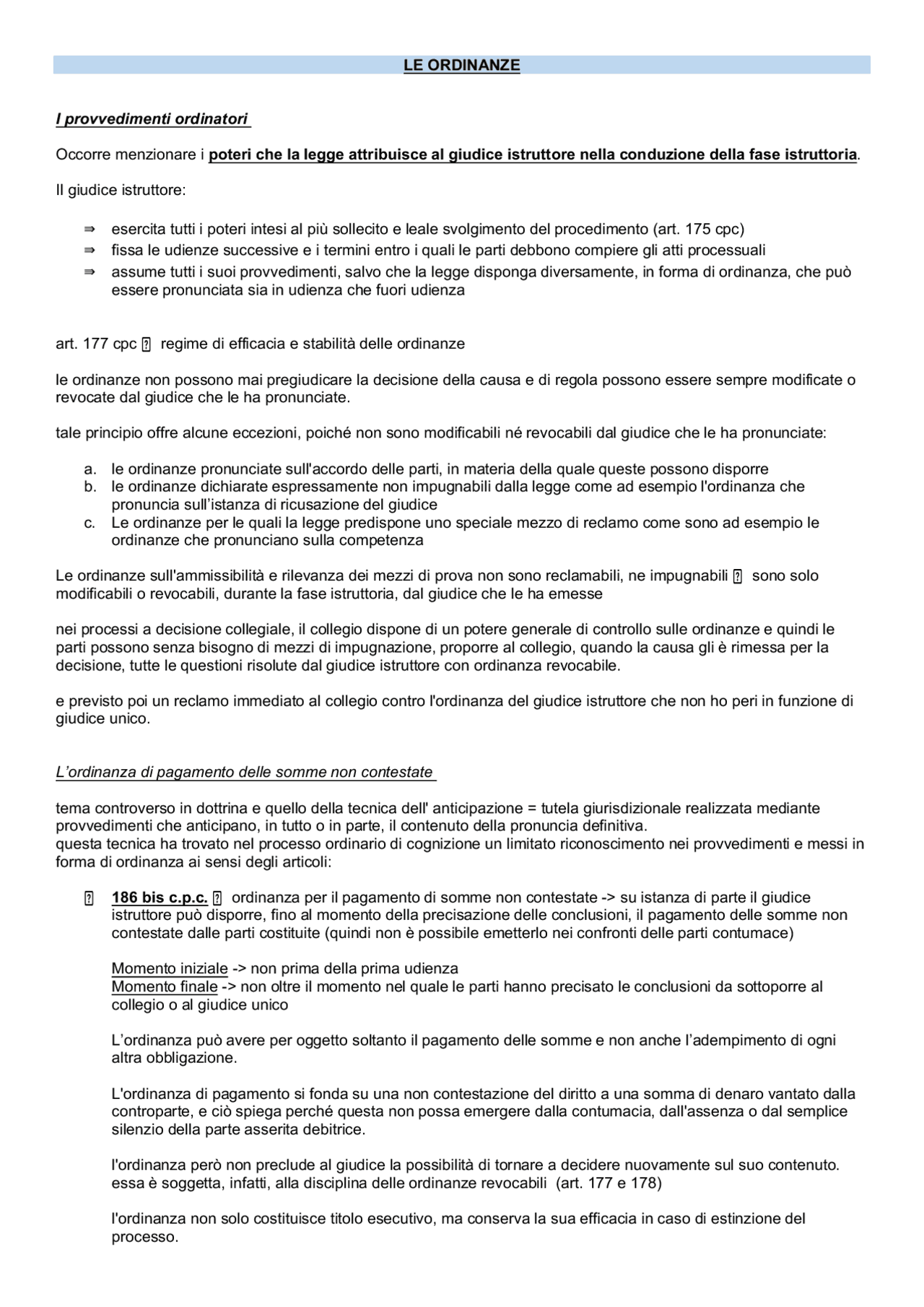 Riassunto Capitolo 3 Libro Lineamenti Del Processo Di Cognizione Danovi