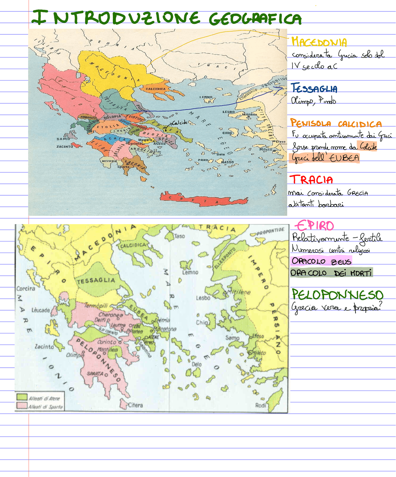 Mappa concettuale Micenei capitolo 3 storia greca breglia - Docsity