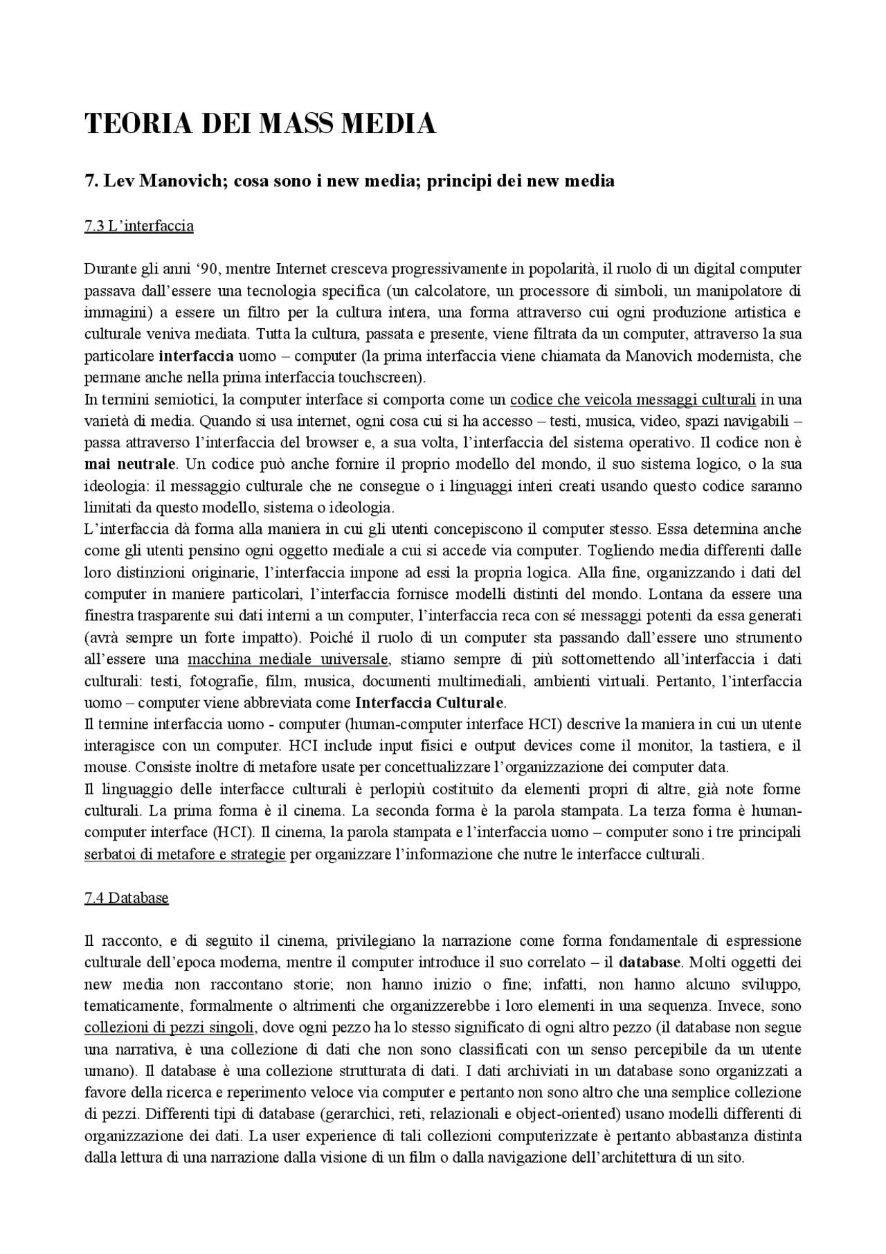 Appunti Teoria Dei Mass Media Pt2 Appunti Di Comunicazione Grafica