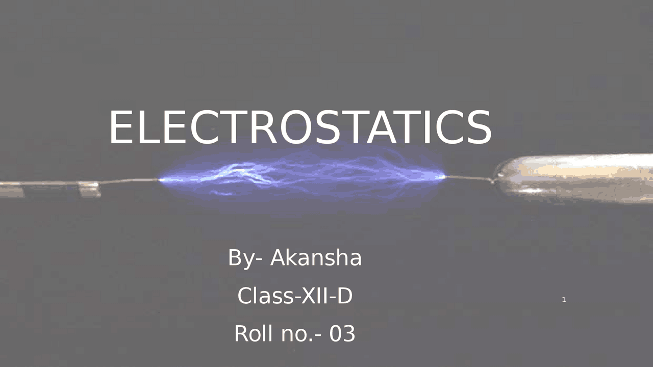 Physics- Electricity- Electrostatics | Summaries Physics | Docsity