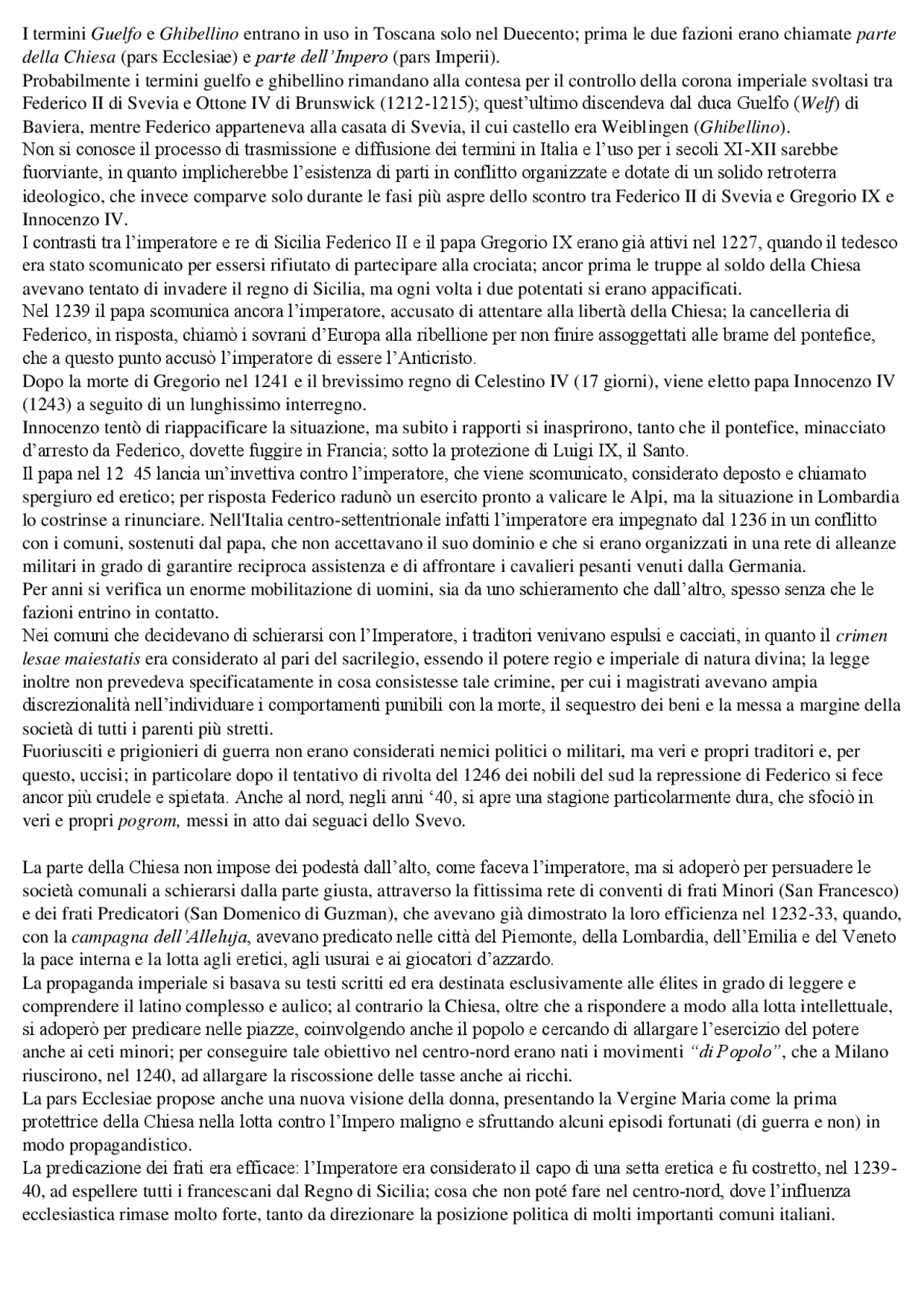 Riassunto Della Falsa Inimicizia Di Grillo Docsity
