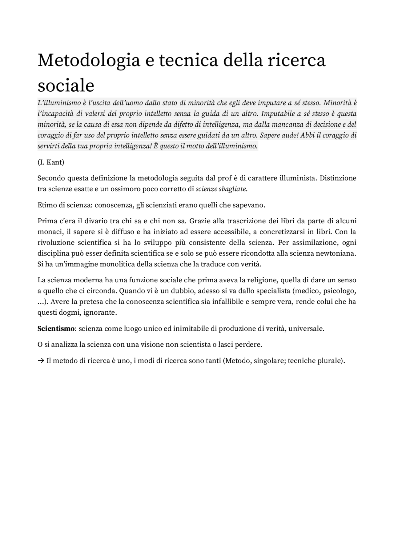 La Relazione Tra Teoria e Ricerca Empirica: Concetti e Proprietà | Dispense di Metodologia Della ...