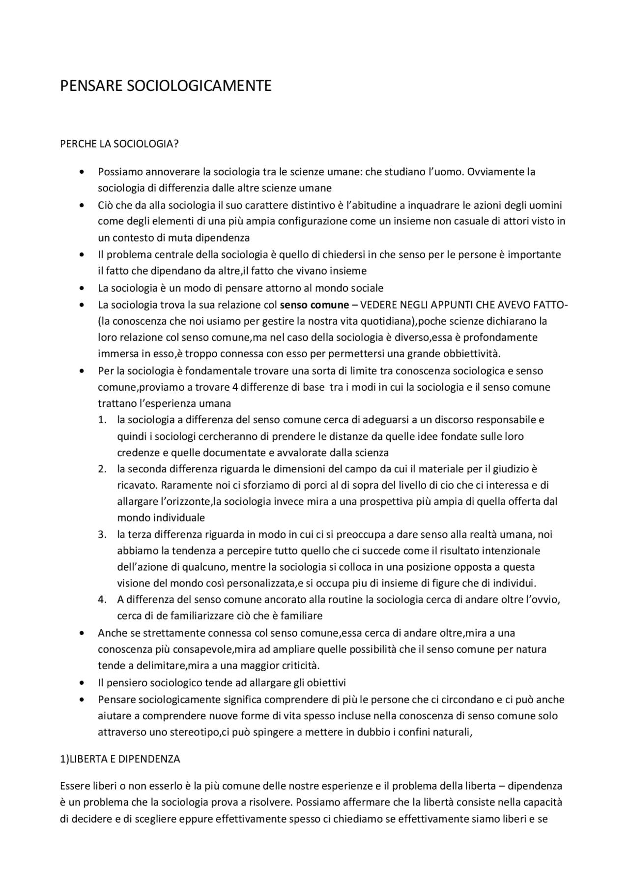 "Pensare sociologicamente", Bauman. | Sintesi del corso di Sociologia ...