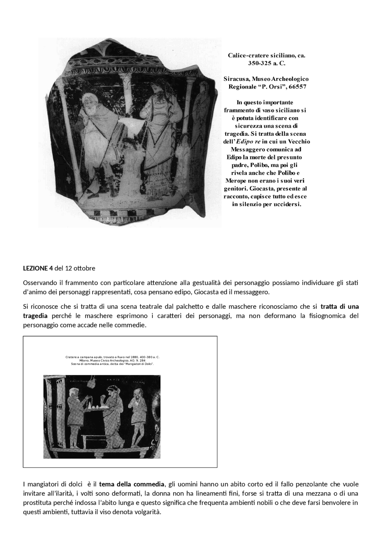 4 Lezione Storia Del Teatro Greco E Latino Docsity