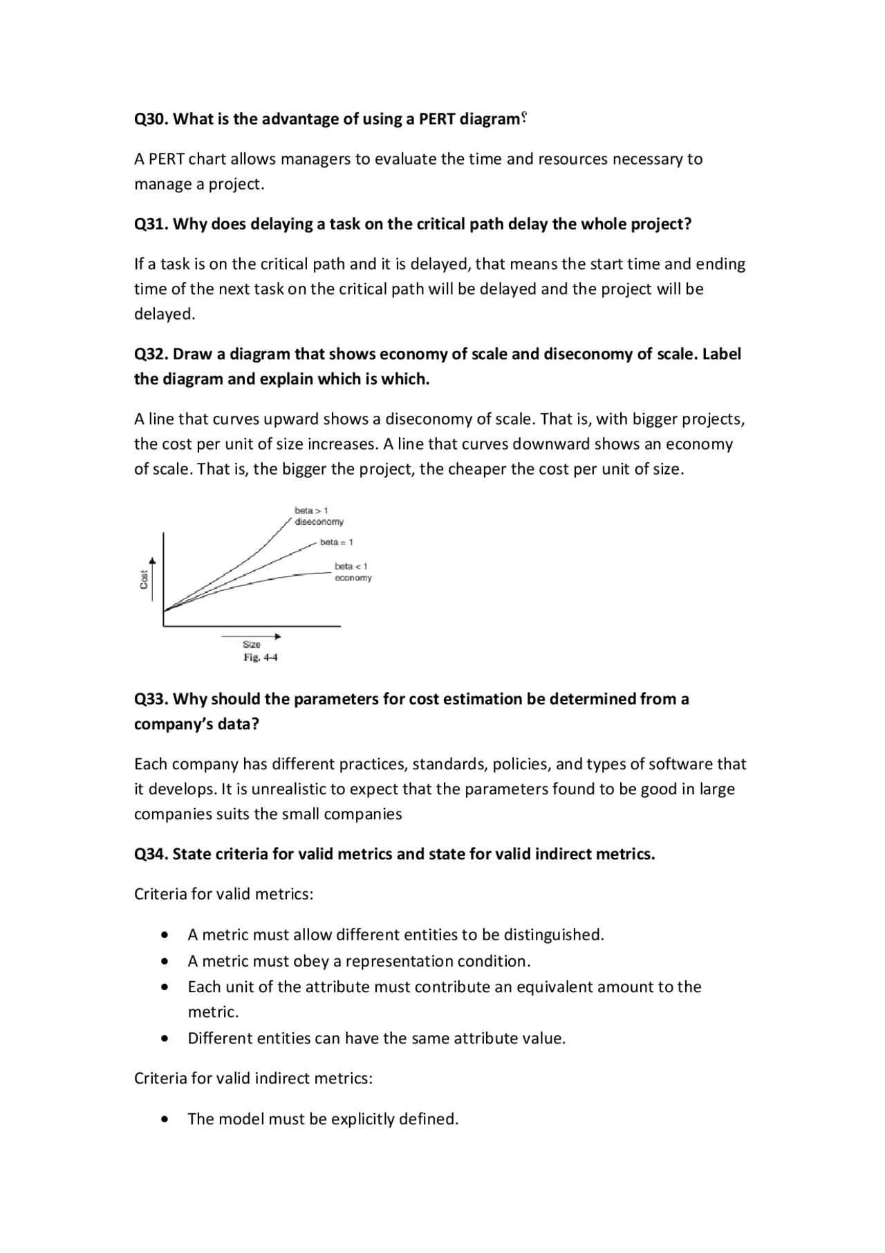 Software Midterm Exam Questions Docsity