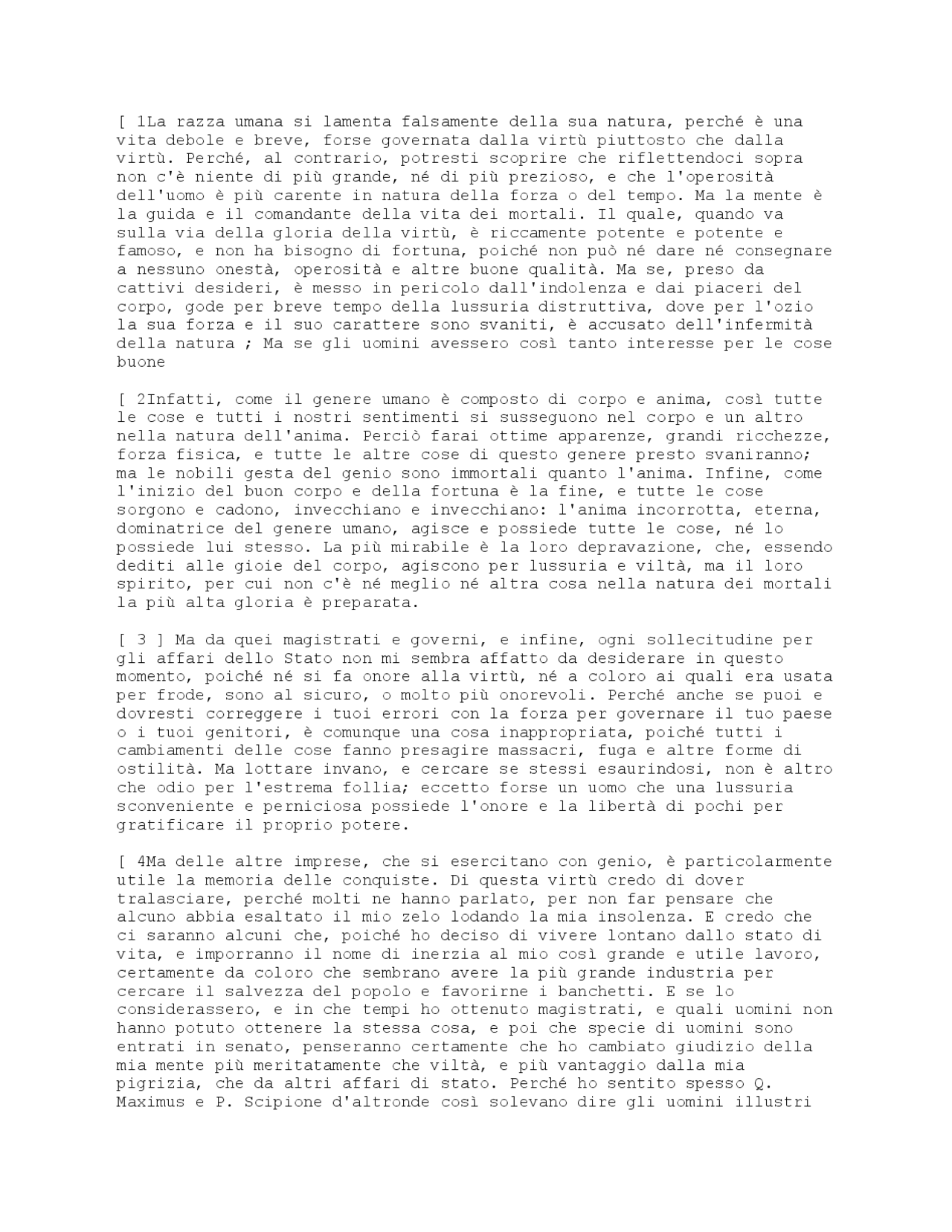 Traduzione Del Bellum Iugurthinum Di Sallustio Docsity