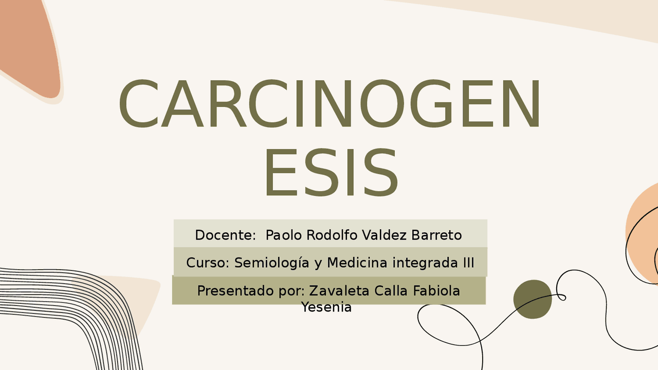 Proceso Parte 3 De La Carcinogenesis Docsity
