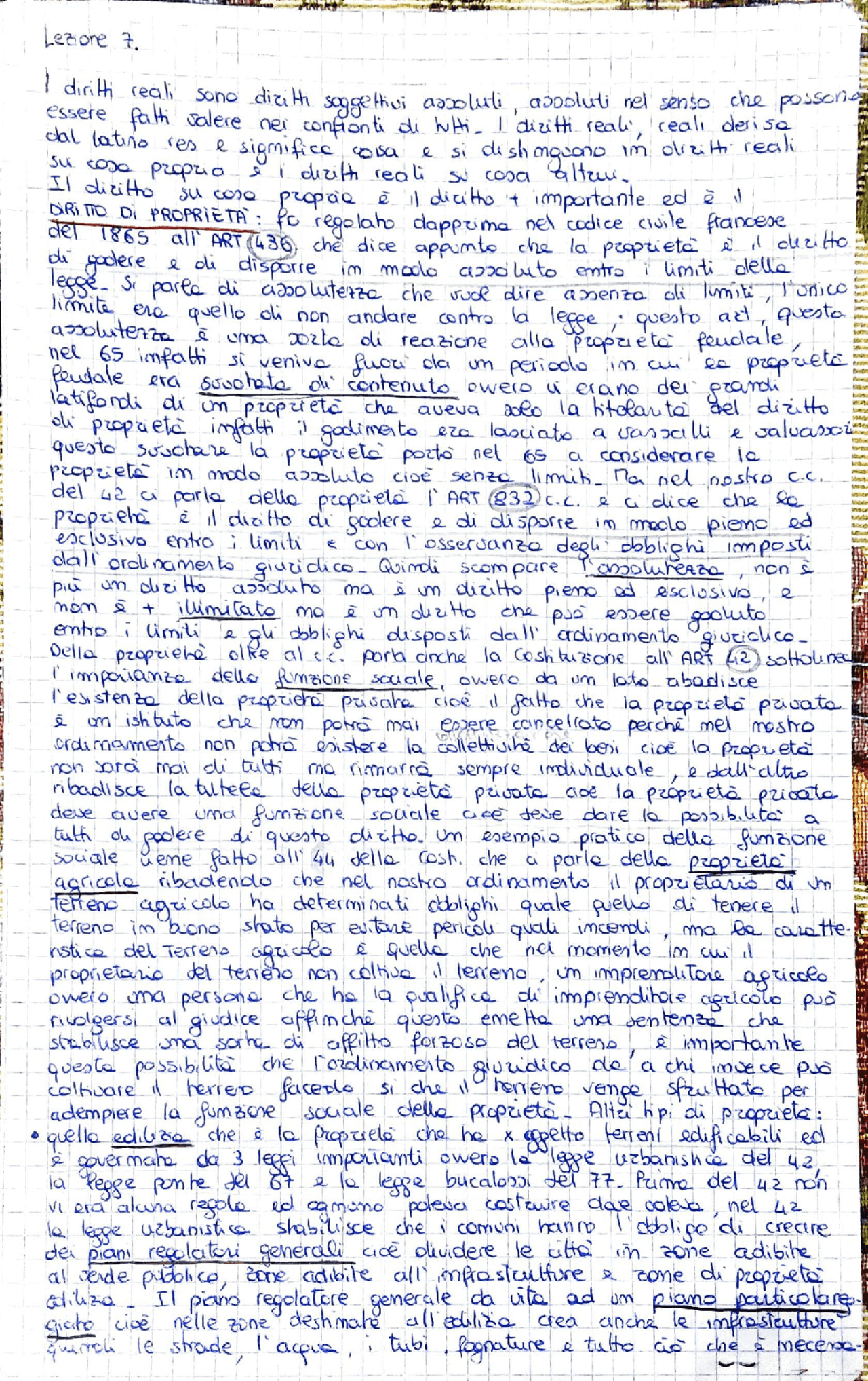 I Diritti Reali 7 Lezione Di Diritto Privato Docsity