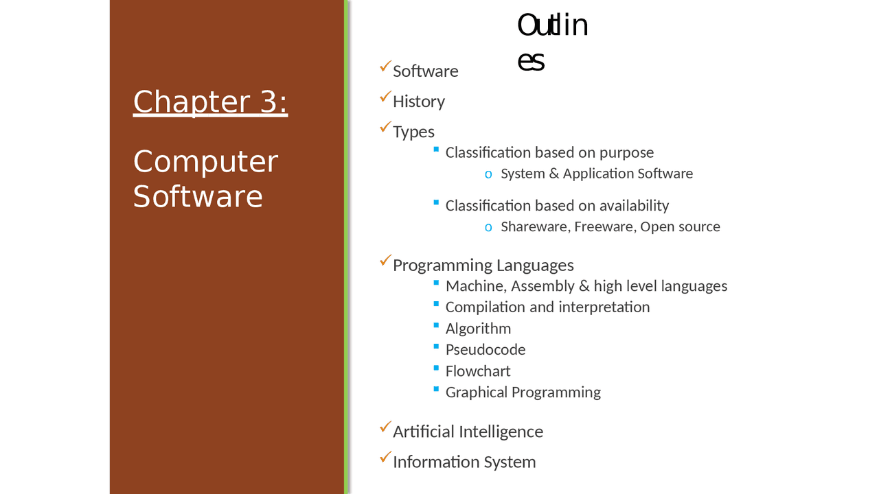 Introduction To Software Chapter Docsity