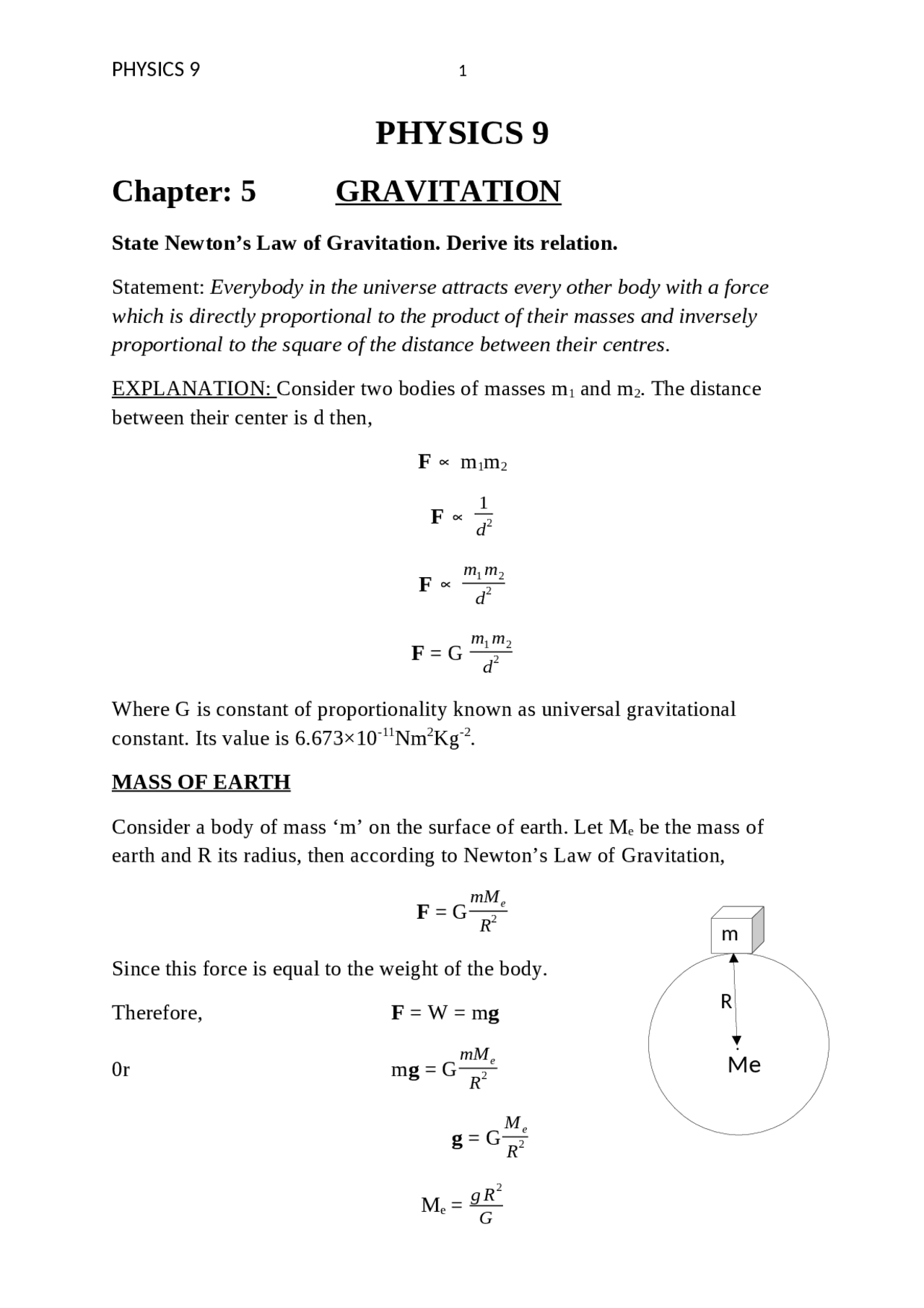 PHYSICS CLASS 9TH NOTES (FROM UNIT 5 TO UNIT 8) - Docsity