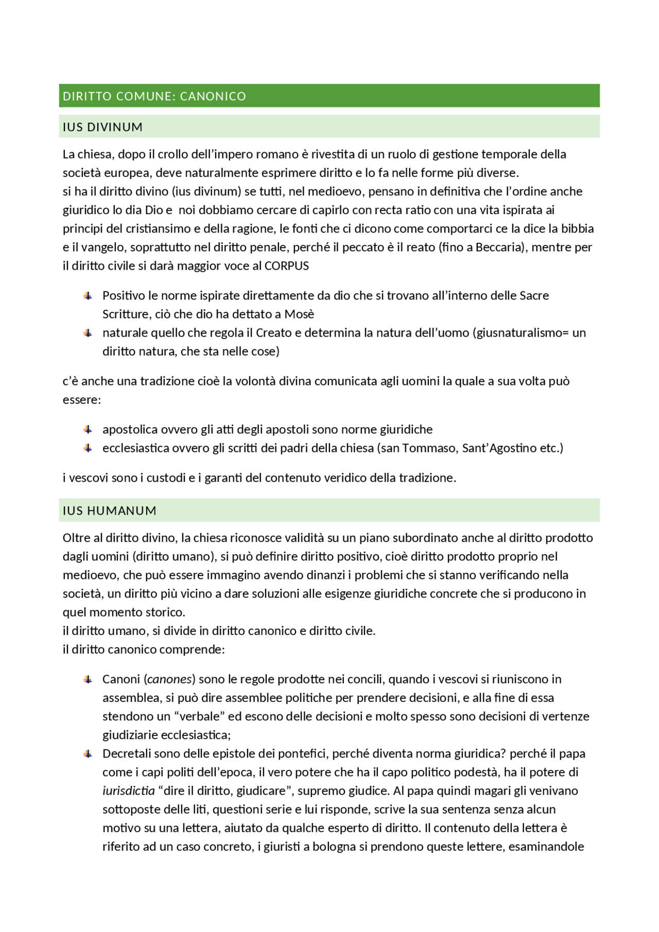 Diritto Canonico Storia Docsity
