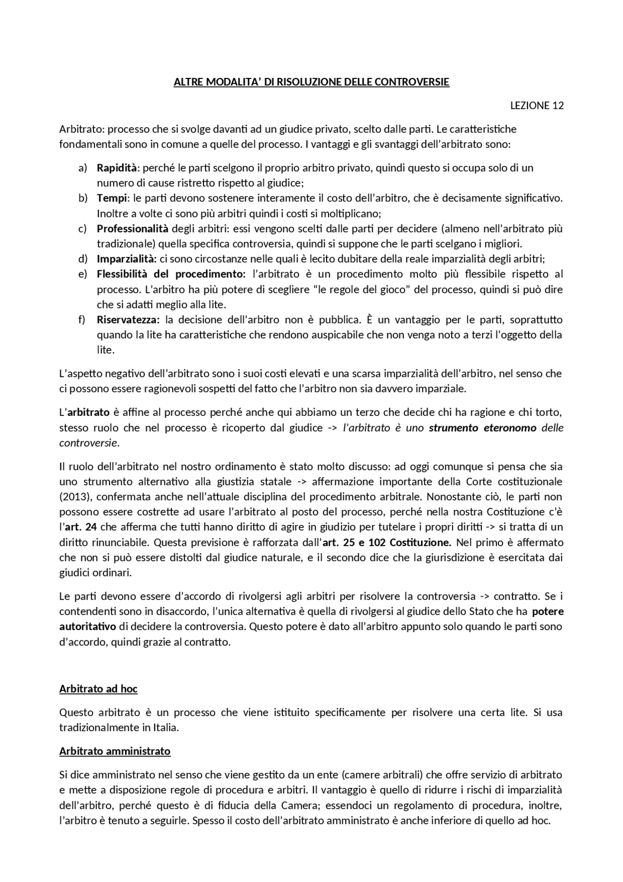 Tecniche Di Risoluzione Dei Conflitti Elementi Di Procedura Civile