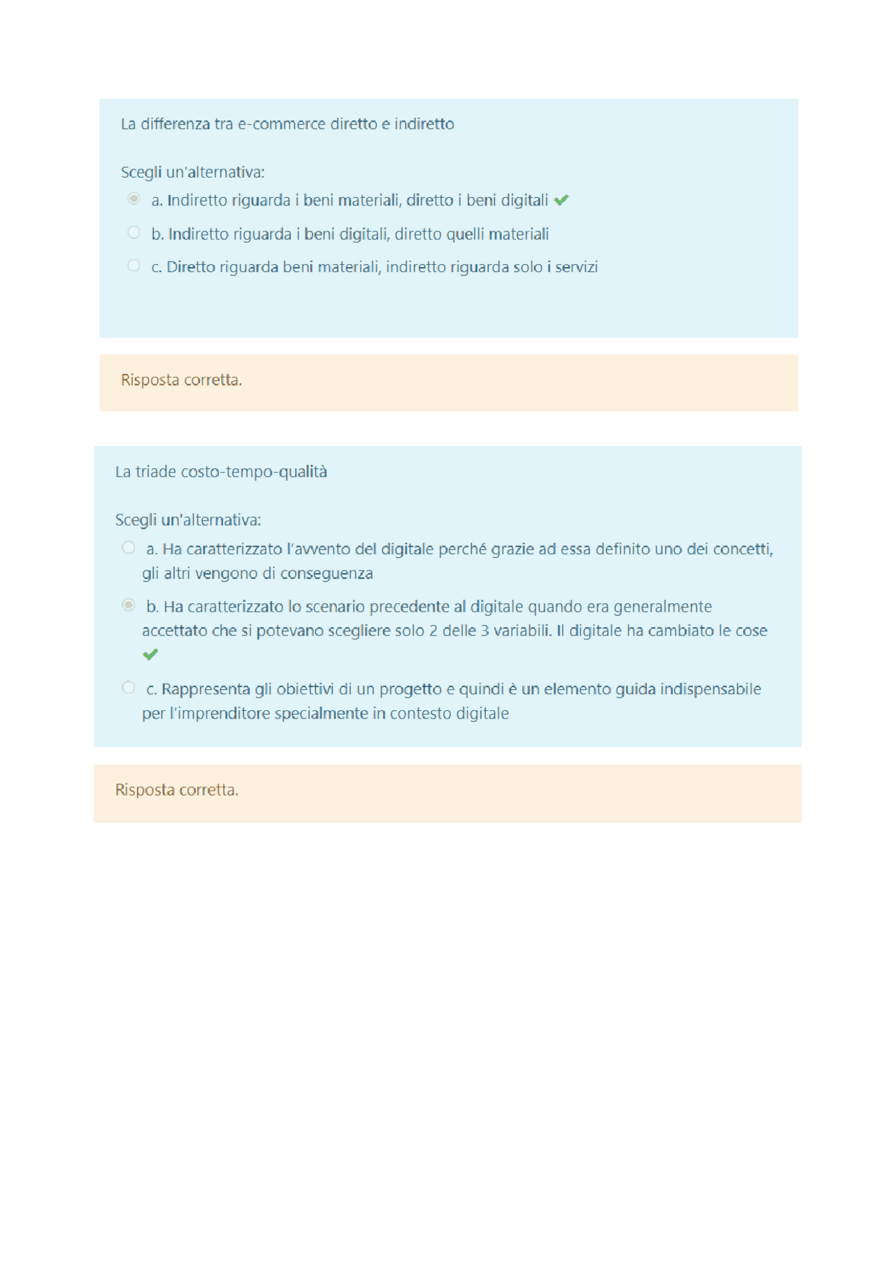 Master Marcom Test Facoltativo E Commerce Docsity