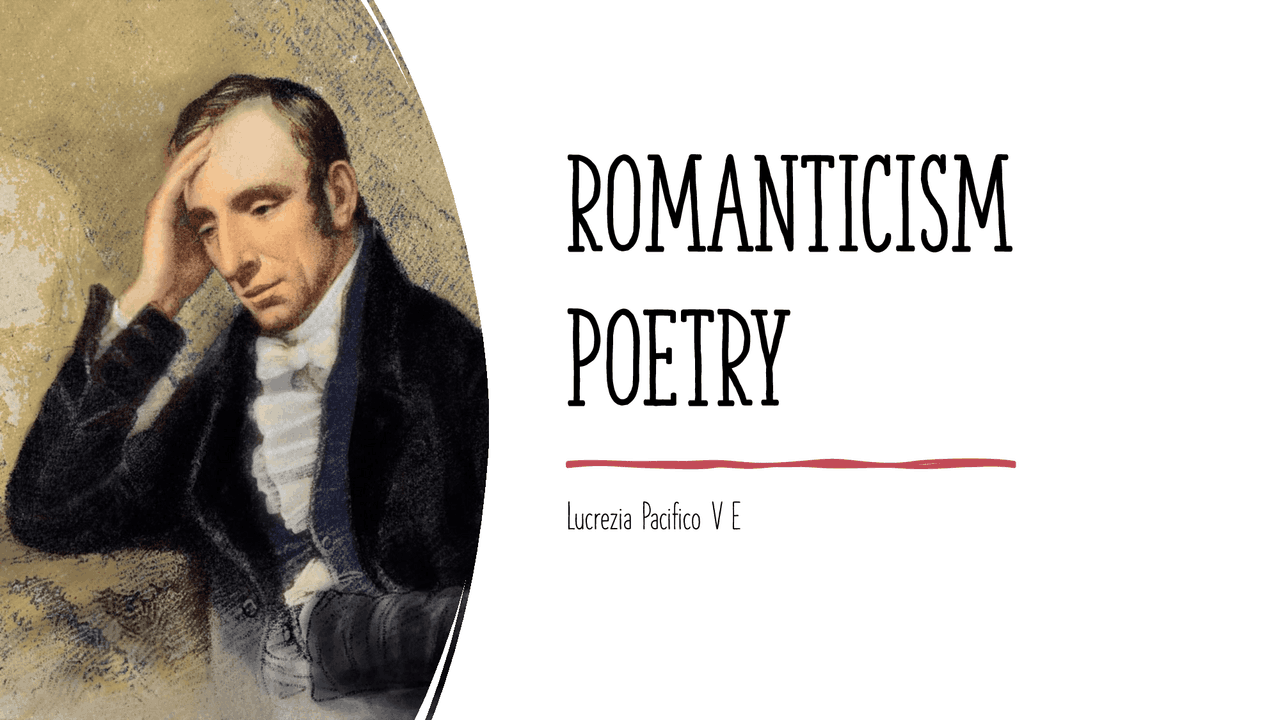 ROMANTICISM POETRY, Wordsworth, Daffodils - Docsity