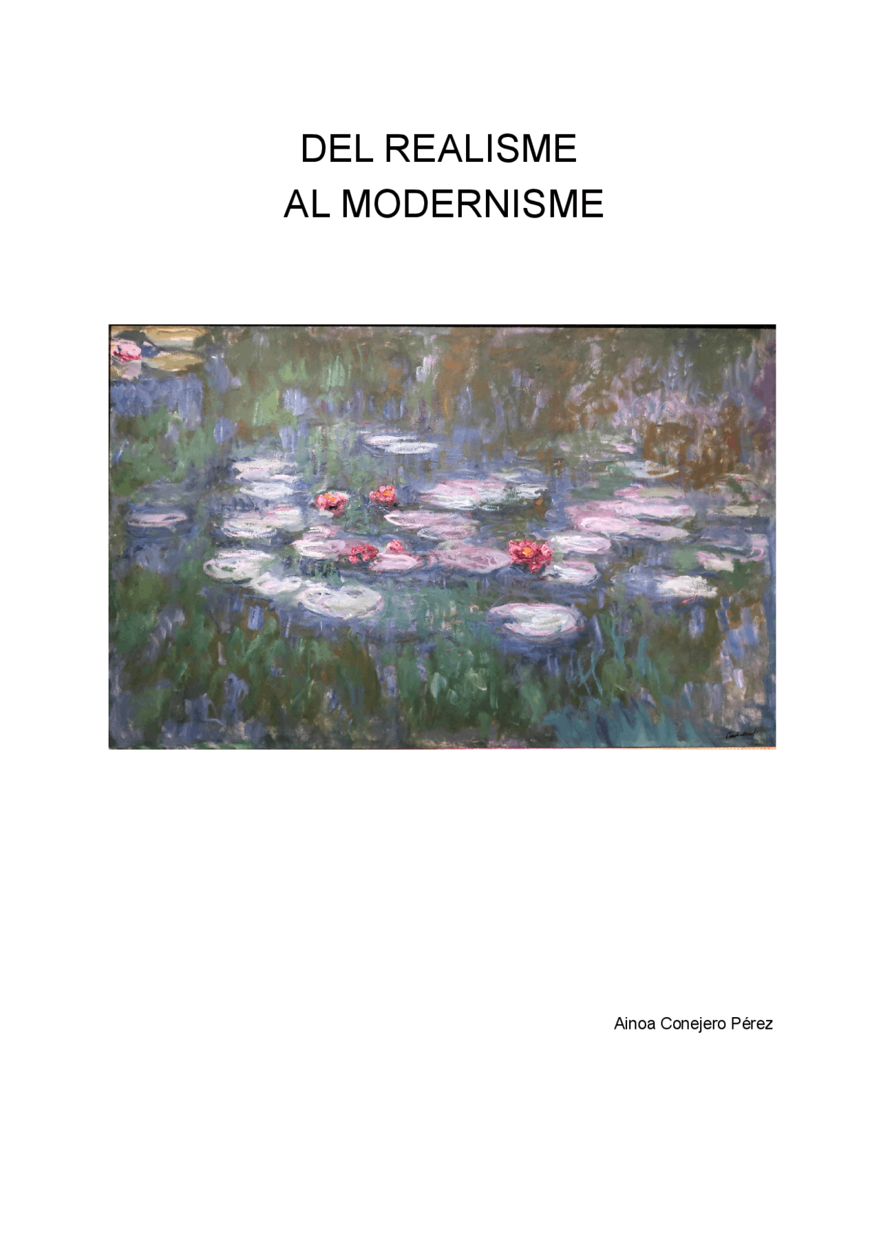 Obres del modernisme al realisme - Docsity