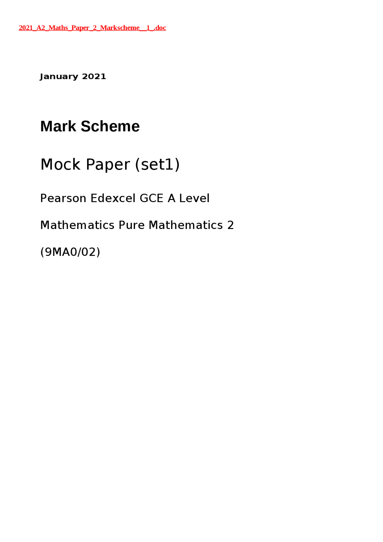 2021_A2_Maths_Paper_2_Markscheme__1_.doc - Docsity