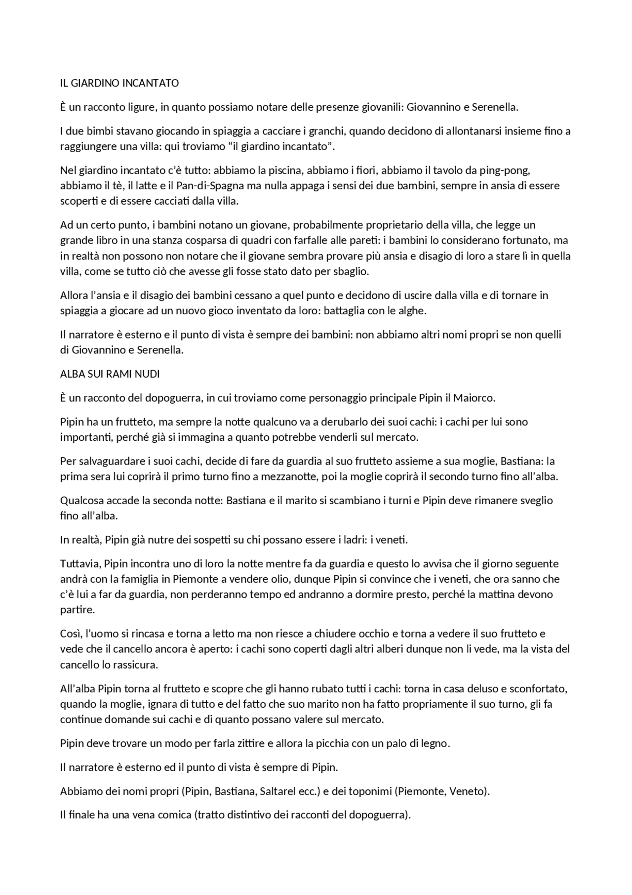 Ultimo Viene Il Corvo Docsity