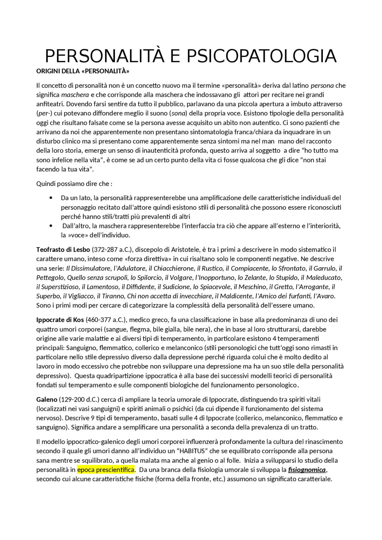 Primi Sei Capitoli Del Manuale Docsity