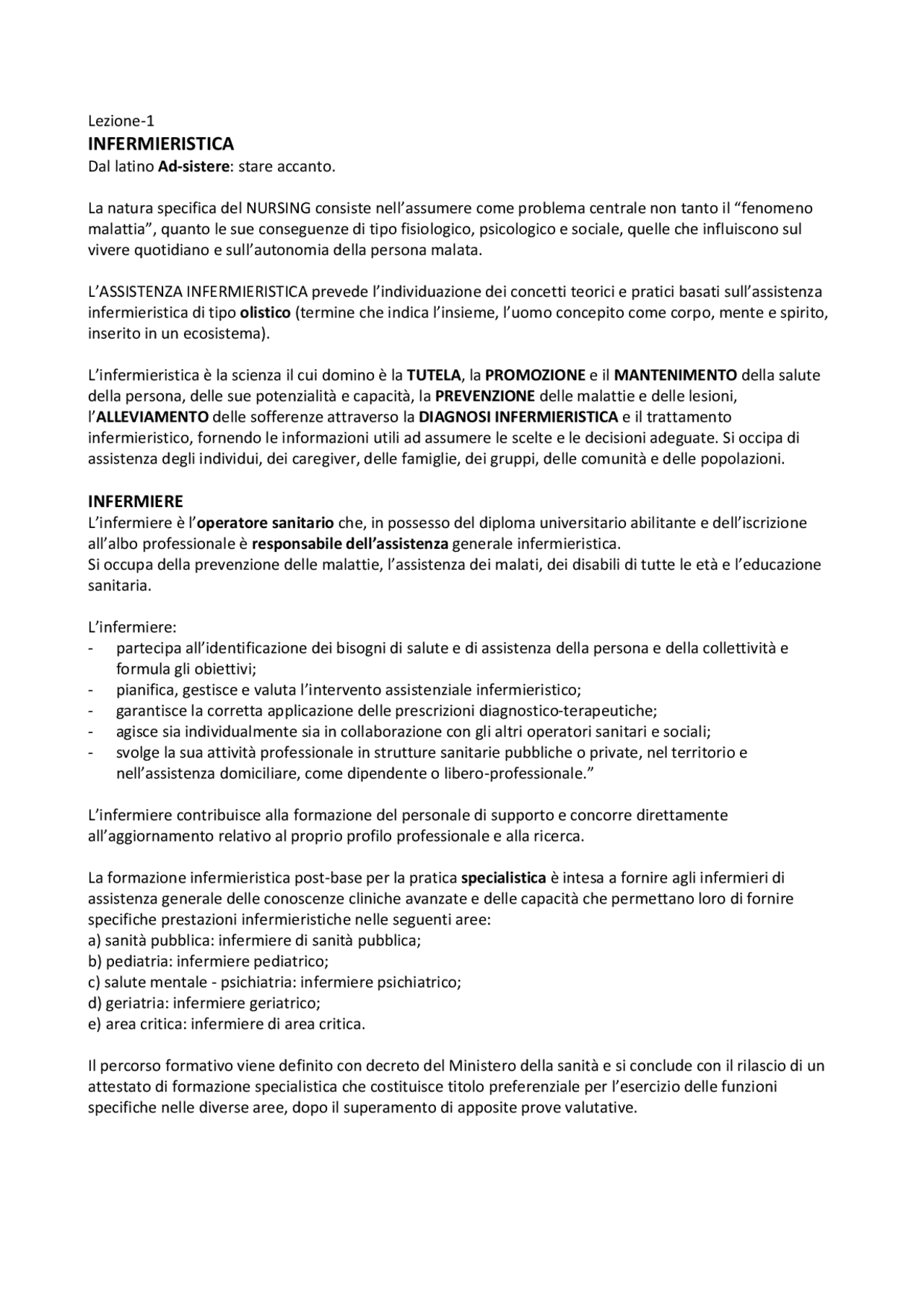 Basi Dellassistenza Infermieristica Docsity