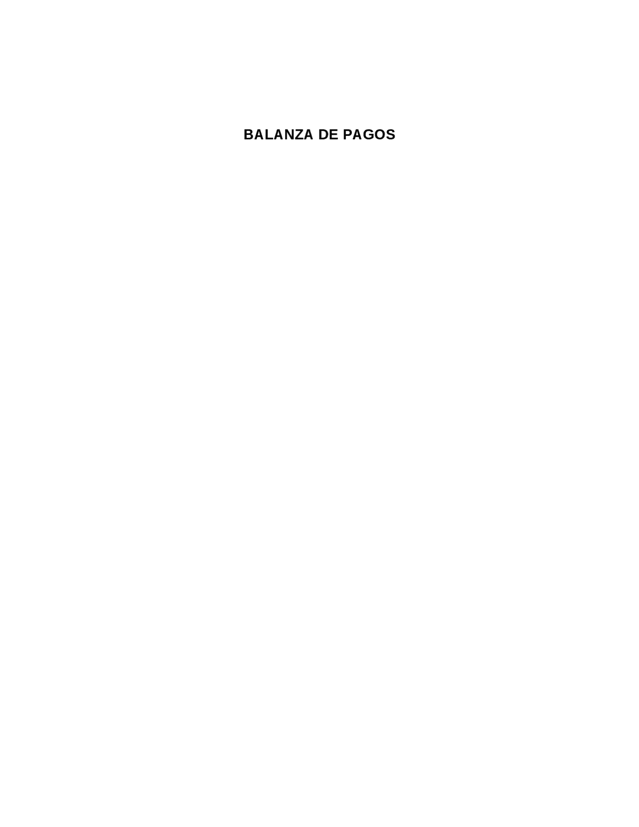 Tipos De Balanza De Pagos Monografías Ensayos De Macroeconomía Docsity