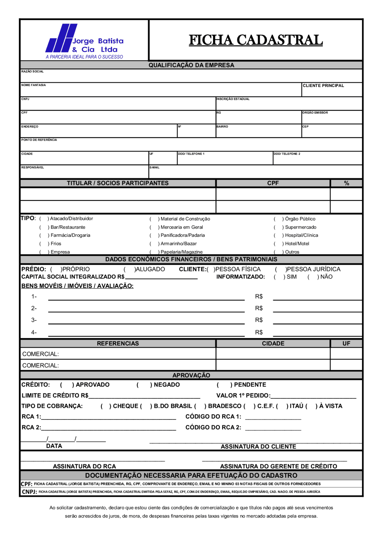 Ficha Cadastral FICHA CADASTRAL EM LIBRAS Prof. Graciele Maia