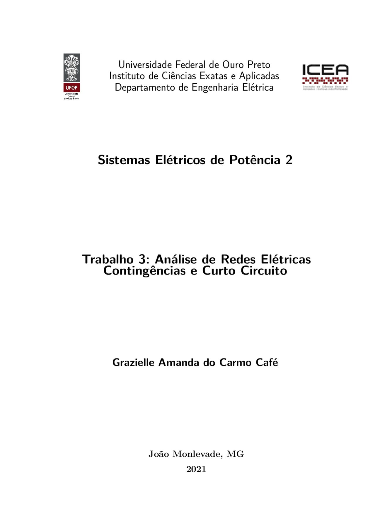 Curto Circuito E Contingências Docsity