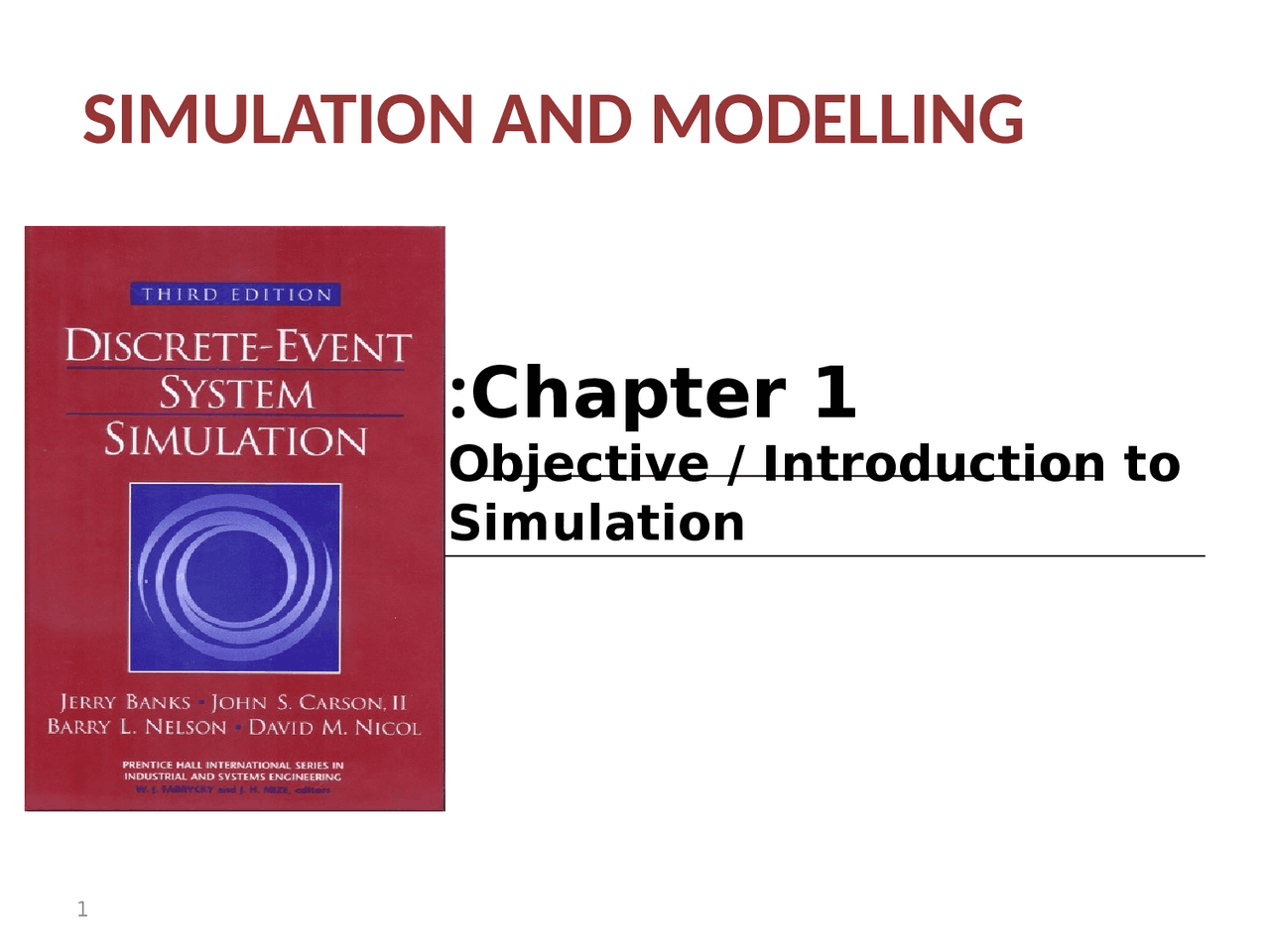 Modeling And Simulation Docsity