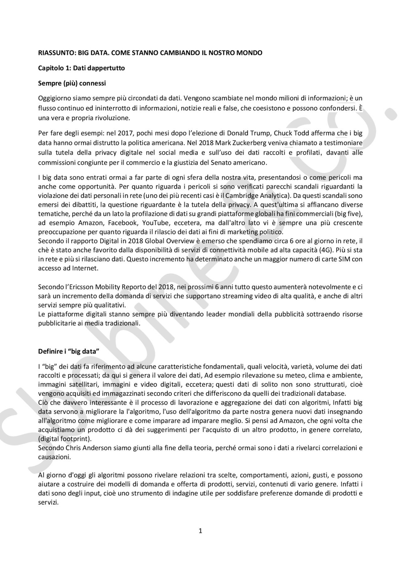 Big Data Analitycs Il Manuale Del Data Scientist Docsity