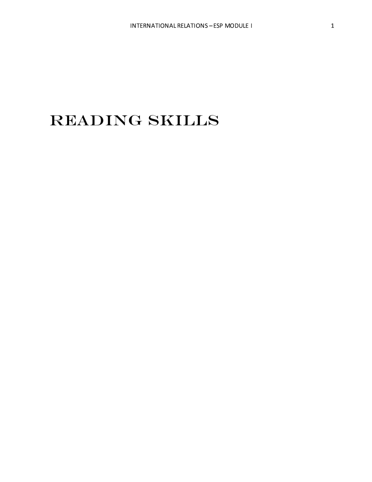 Reading test for student - Docsity