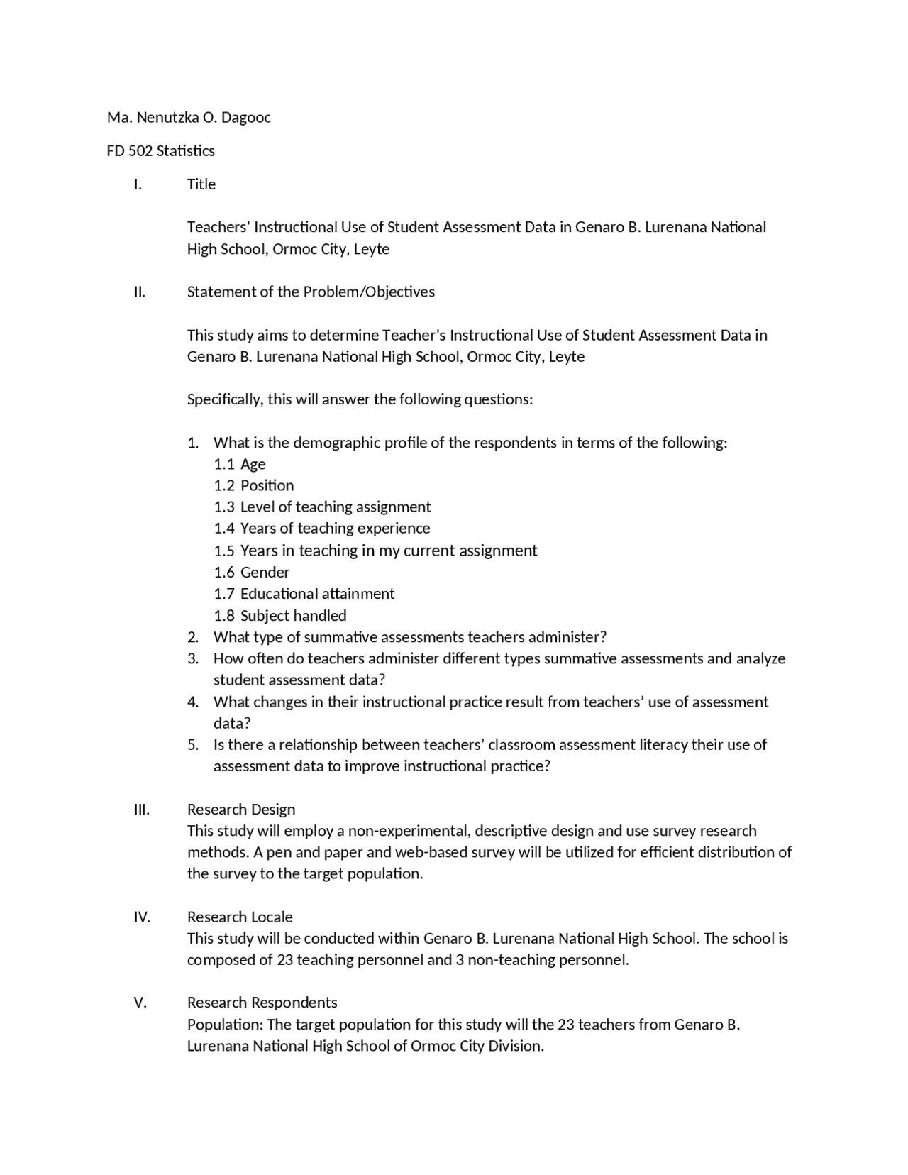 Teachers Use Of Assessment Data Docsity
