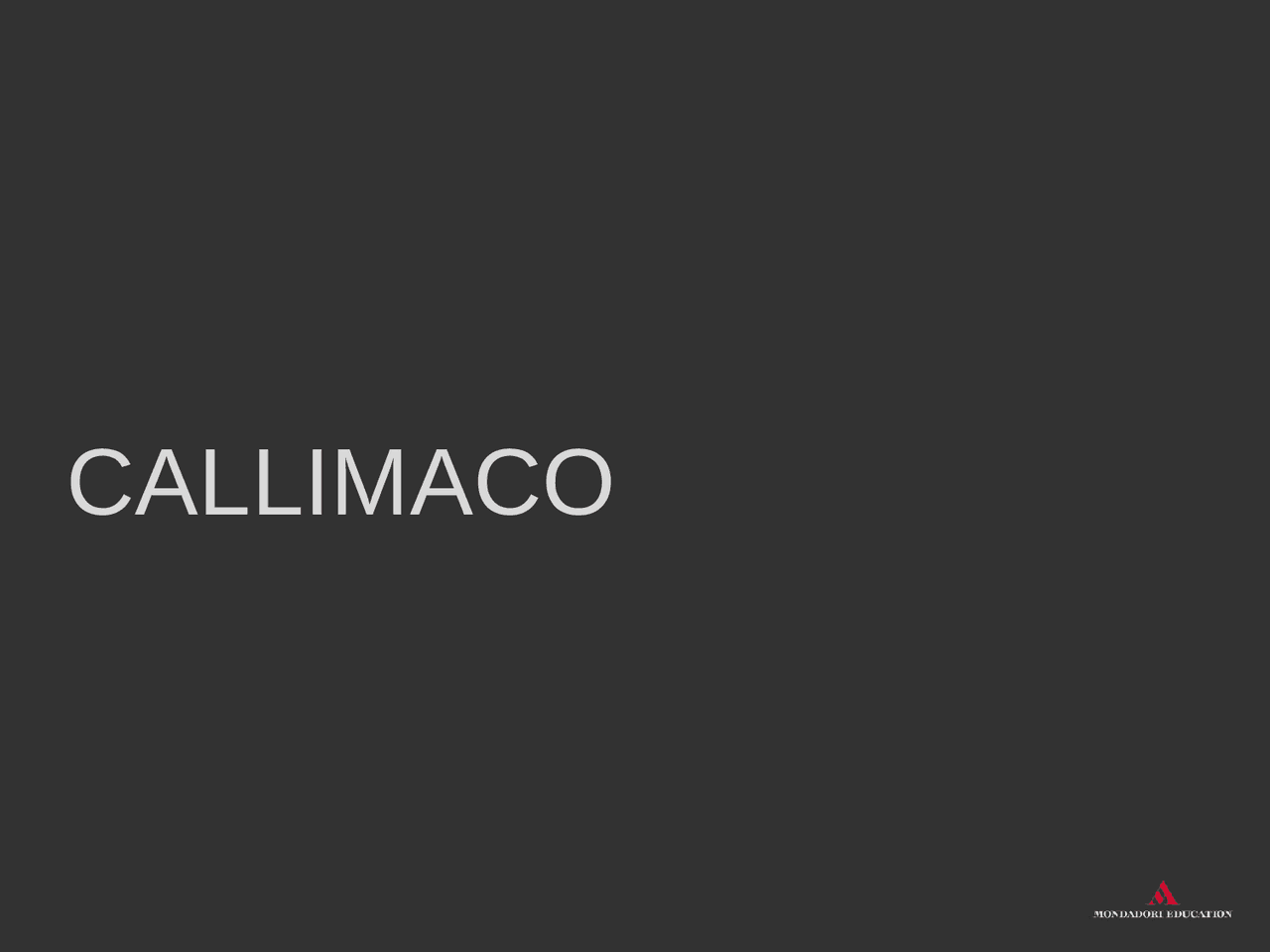 Callimaco Ppt Slides Docsity