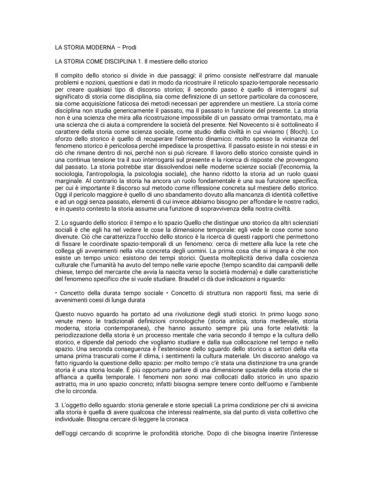 Riassunto Del Libro Di Paolo Prodi Docsity