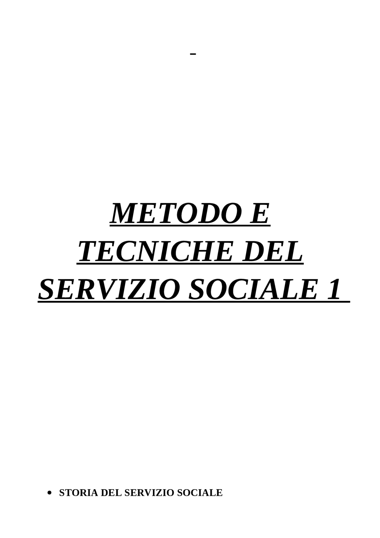 Il Metodo Dellassistente Sociale Docsity