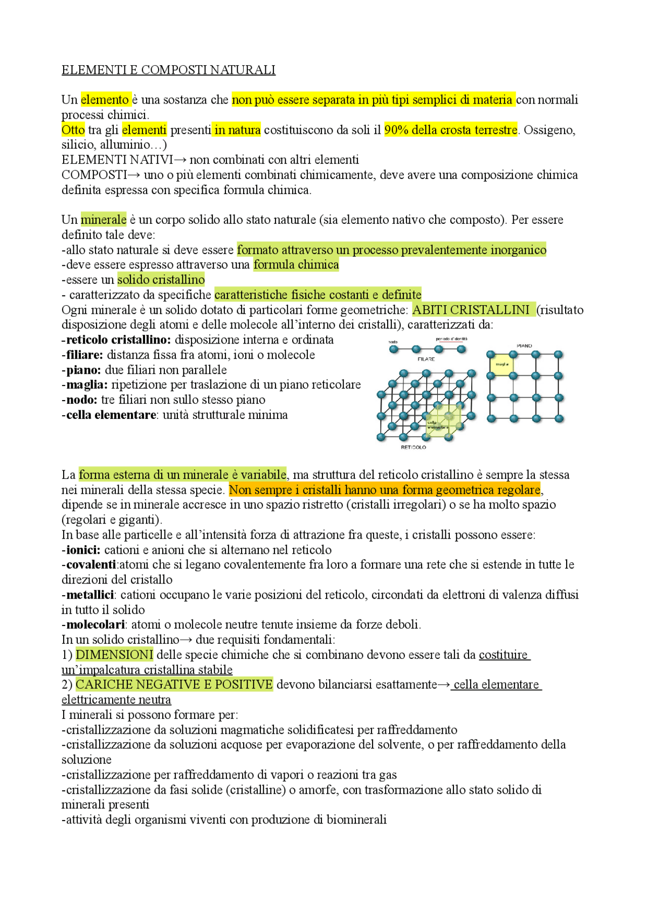 Le Rocce Scienze Della Terra Docsity