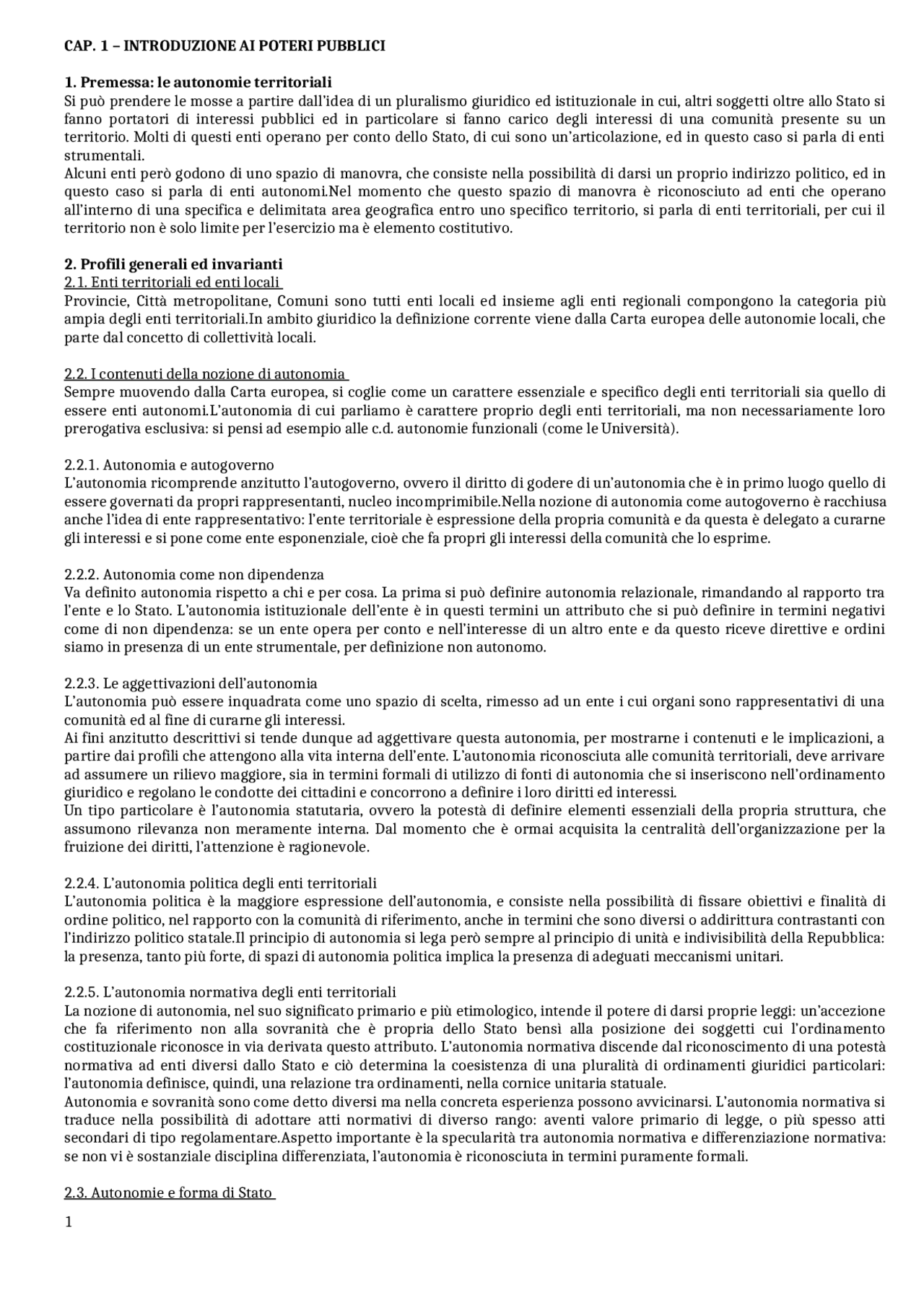 Diritto Delle Autonomie Territoriali Cortese Docsity
