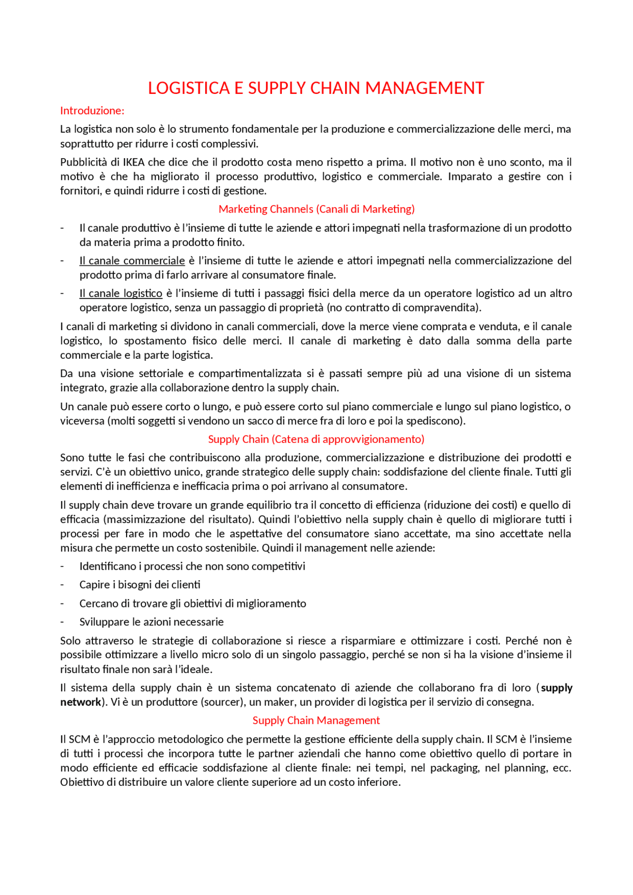 Appunti Di Logistica Del Professor Lanini Appunti Di Logica Docsity