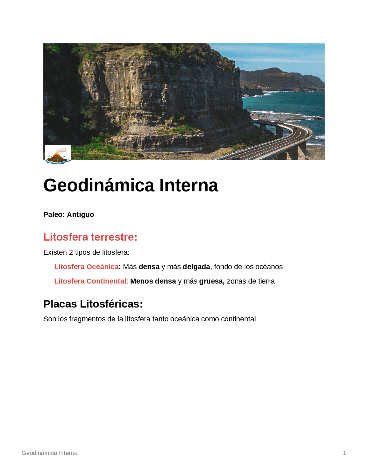 Geodinámica Interna De La Tierra Docsity