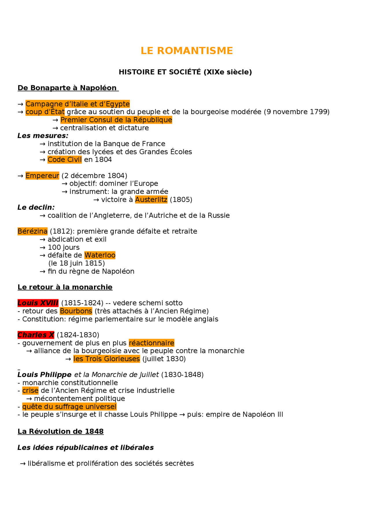 Romantisme Préromantisme Er Victor Hugo Docsity