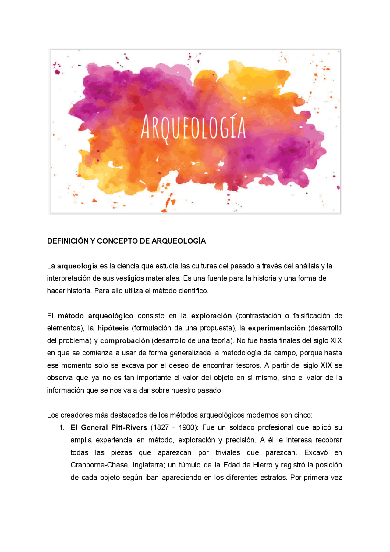 Apuntes Arqueología Curso 2020 2021 Docsity