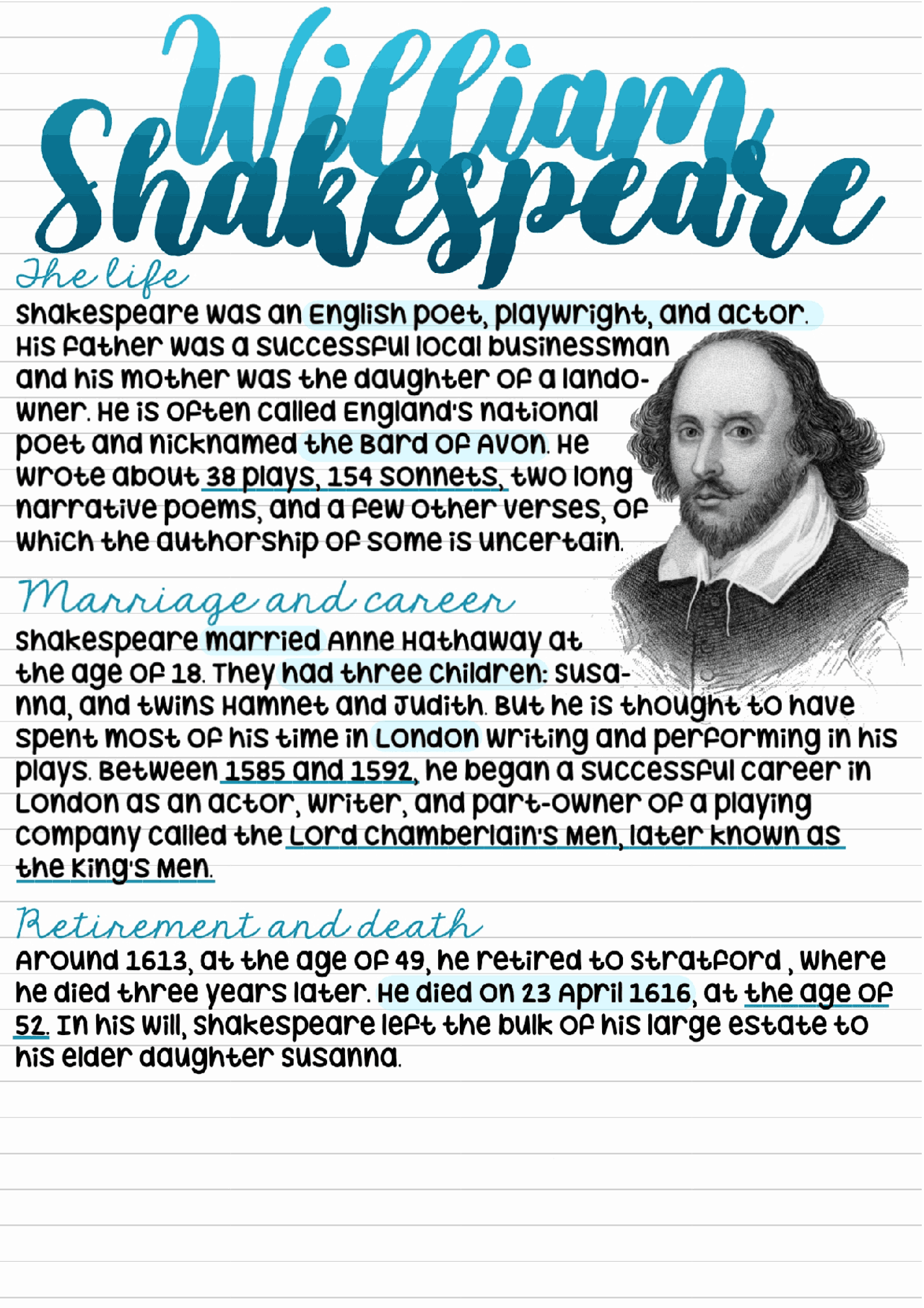 William Shakespeare Docsity