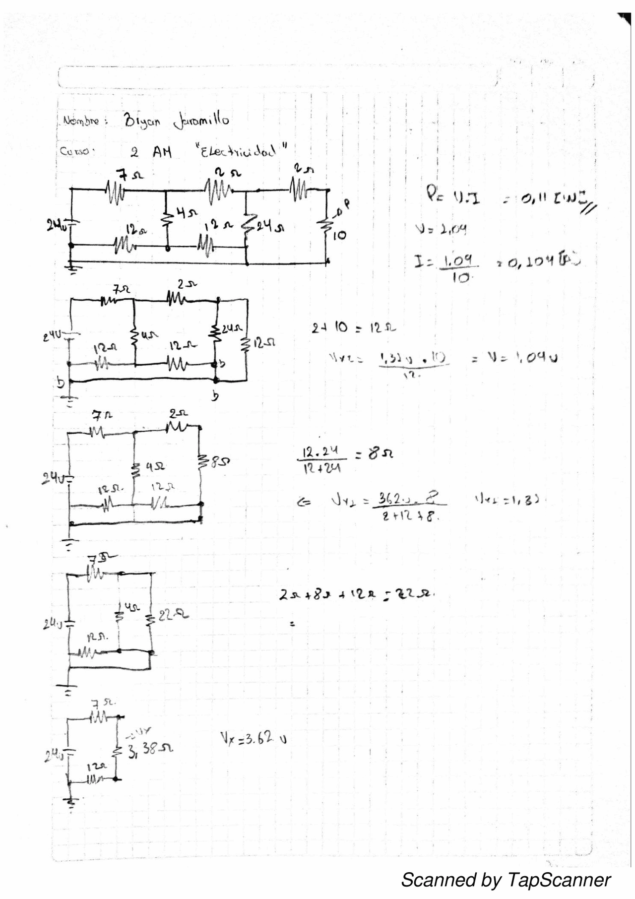 Electrical Engineering | Exercises Electronics | Docsity