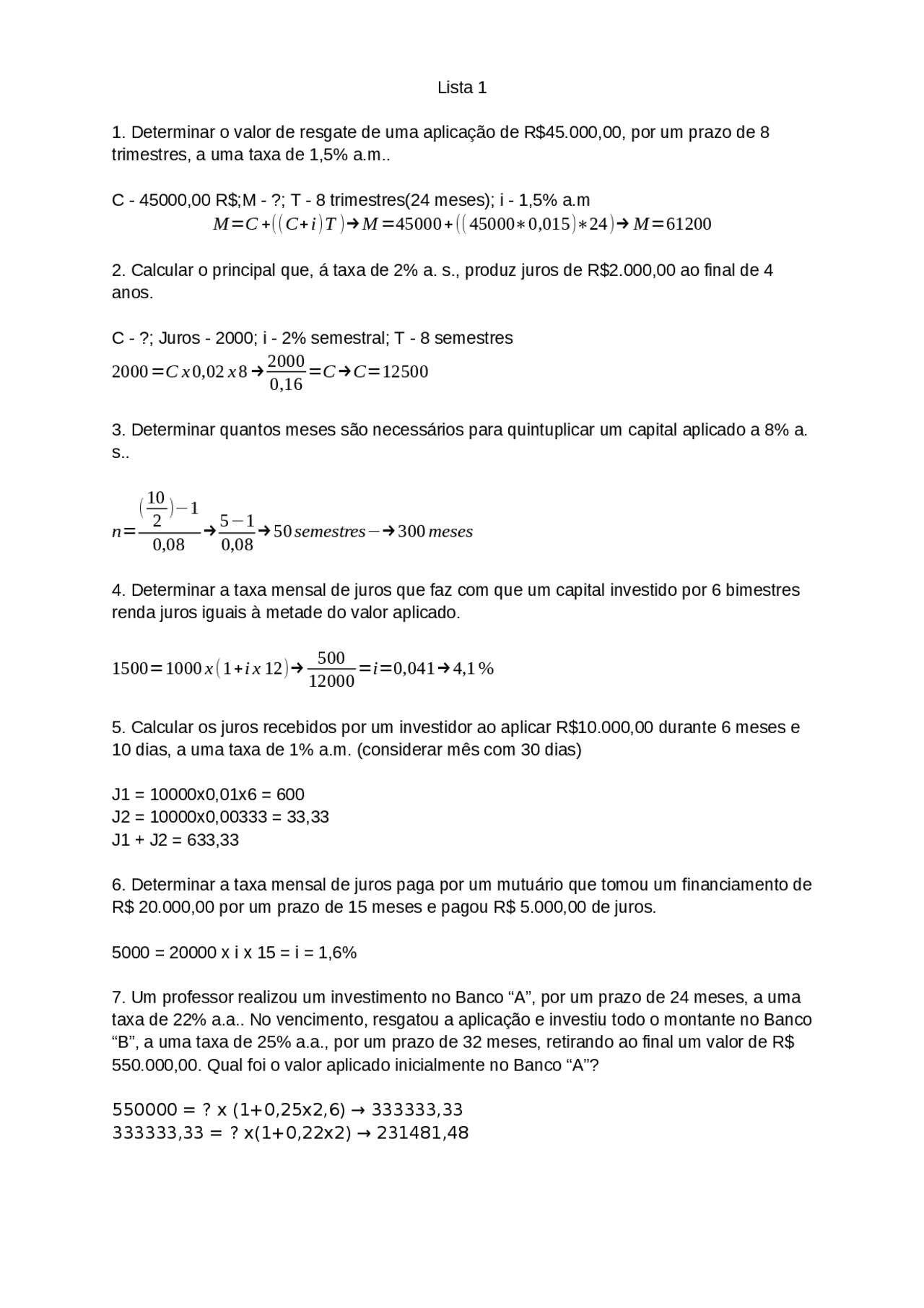 Exercicios De Economia Docsity