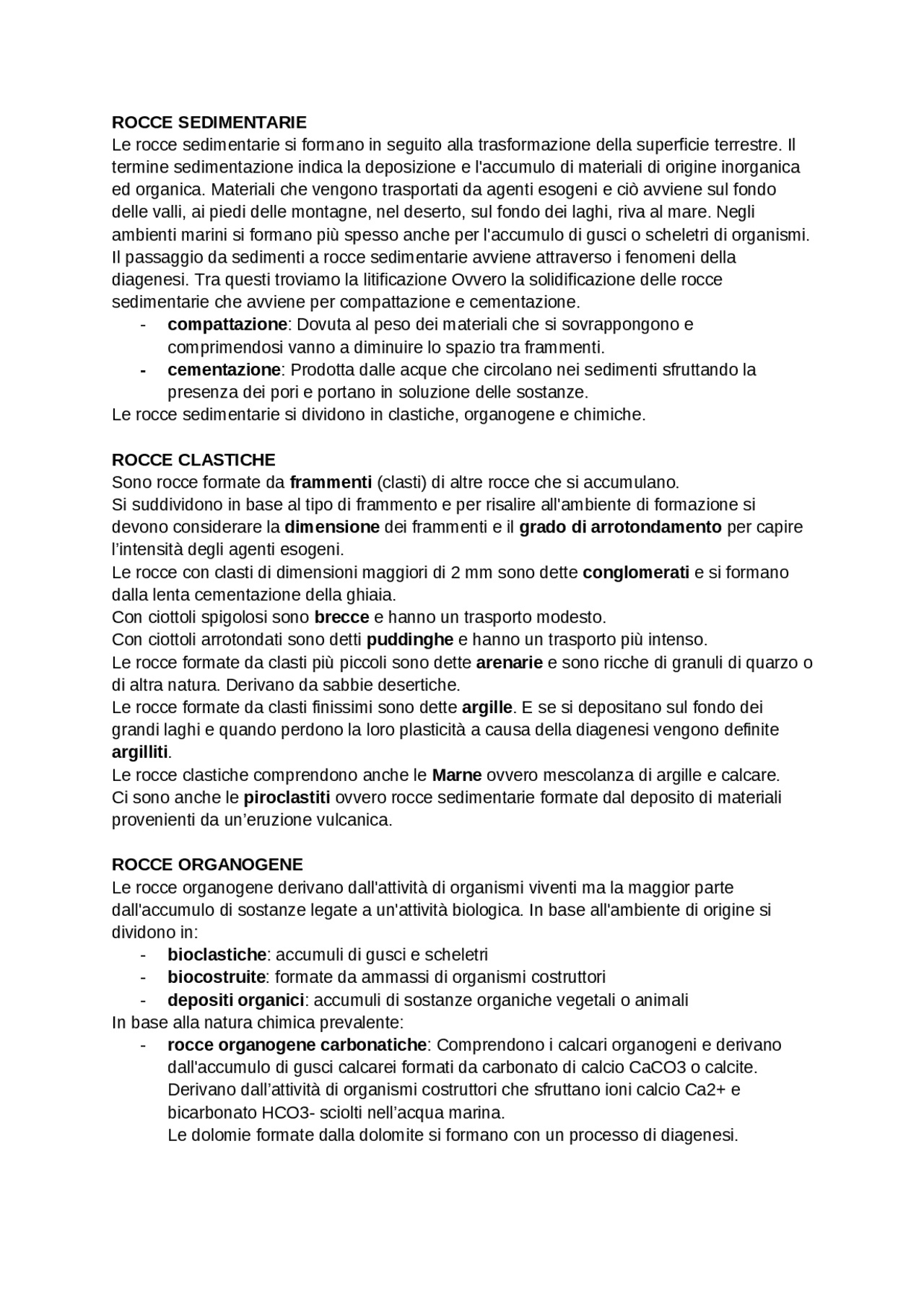 Scienze Della Terra Rocce E Minerali Docsity
