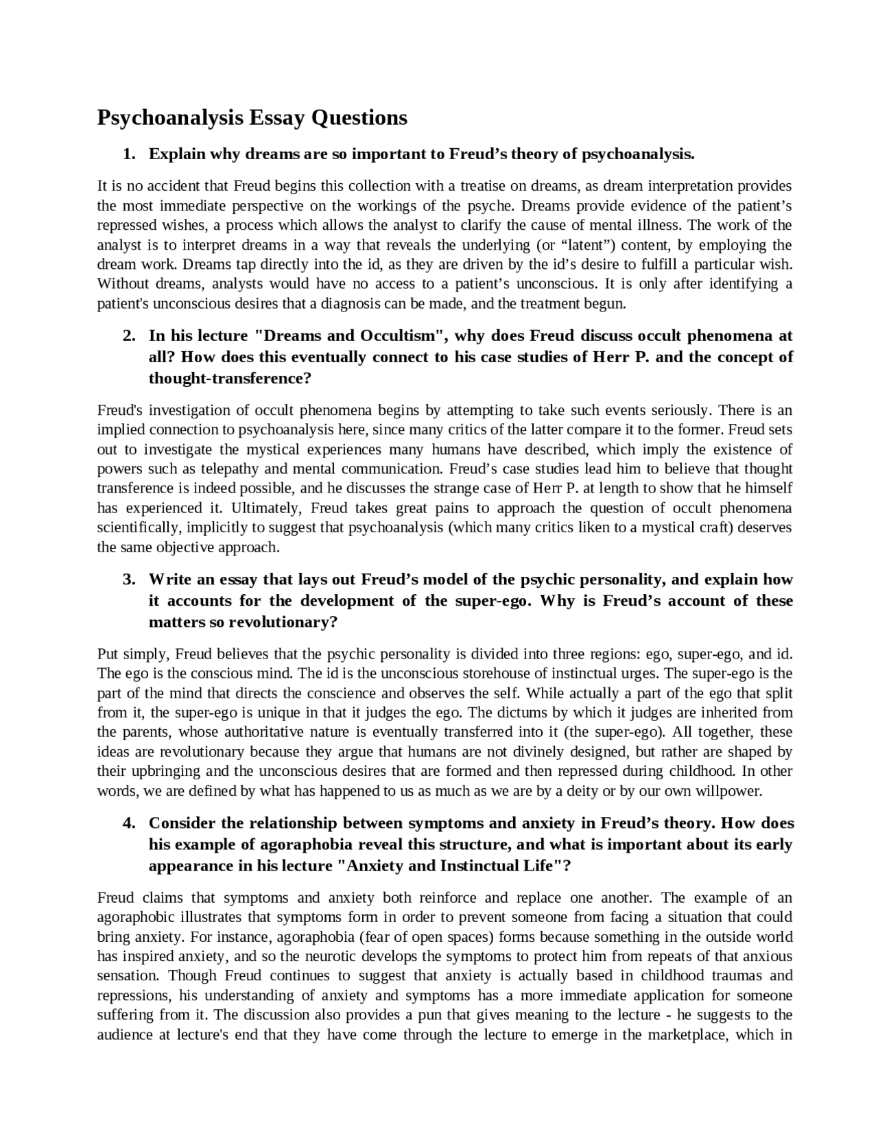 Freud's Psychoanalysis: Dreams, Super-Ego, and Repression | Schemes and ...