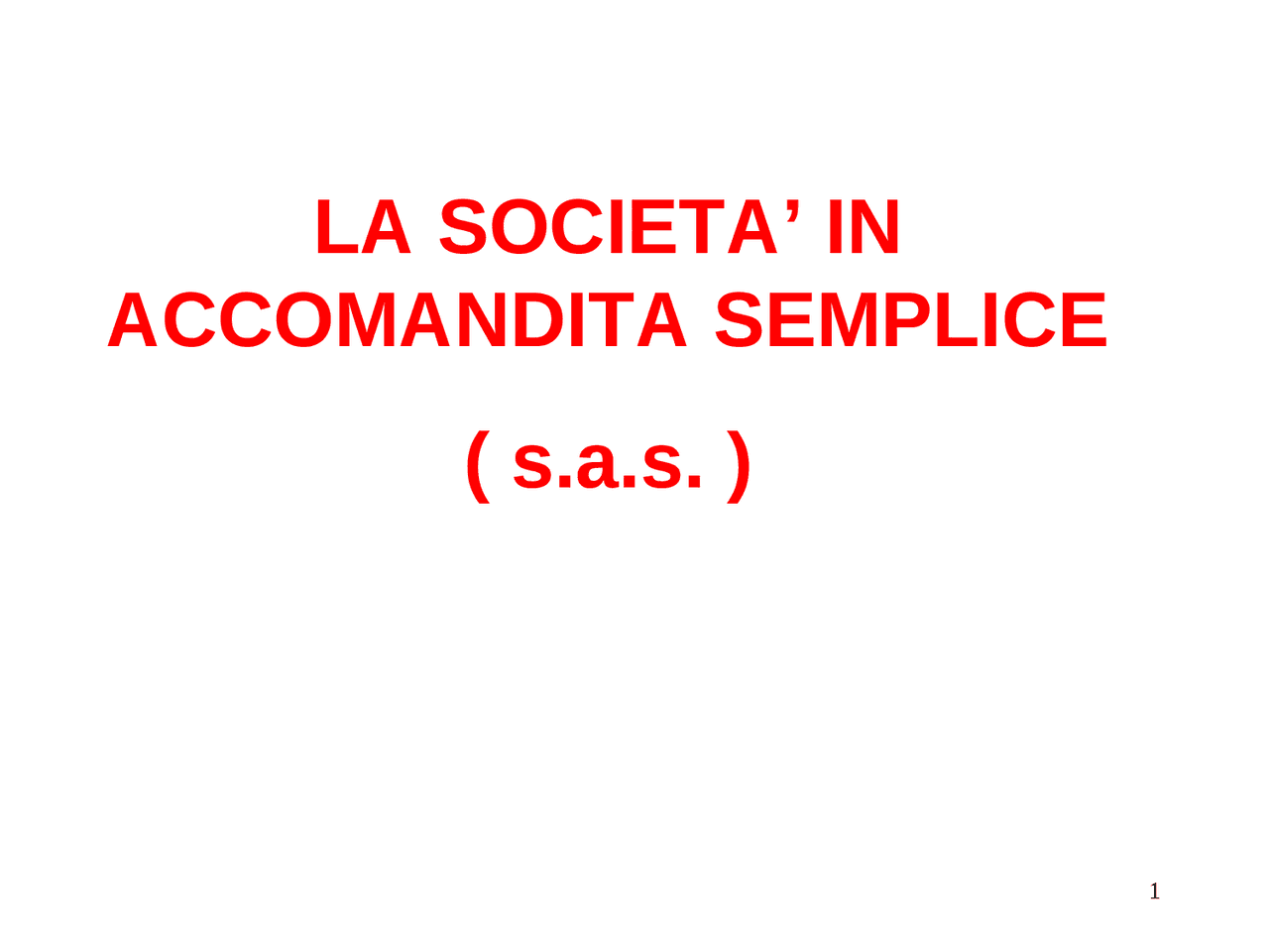 Società In Accomandita Semplice Sas Schemi E Mappe Concettuali Di