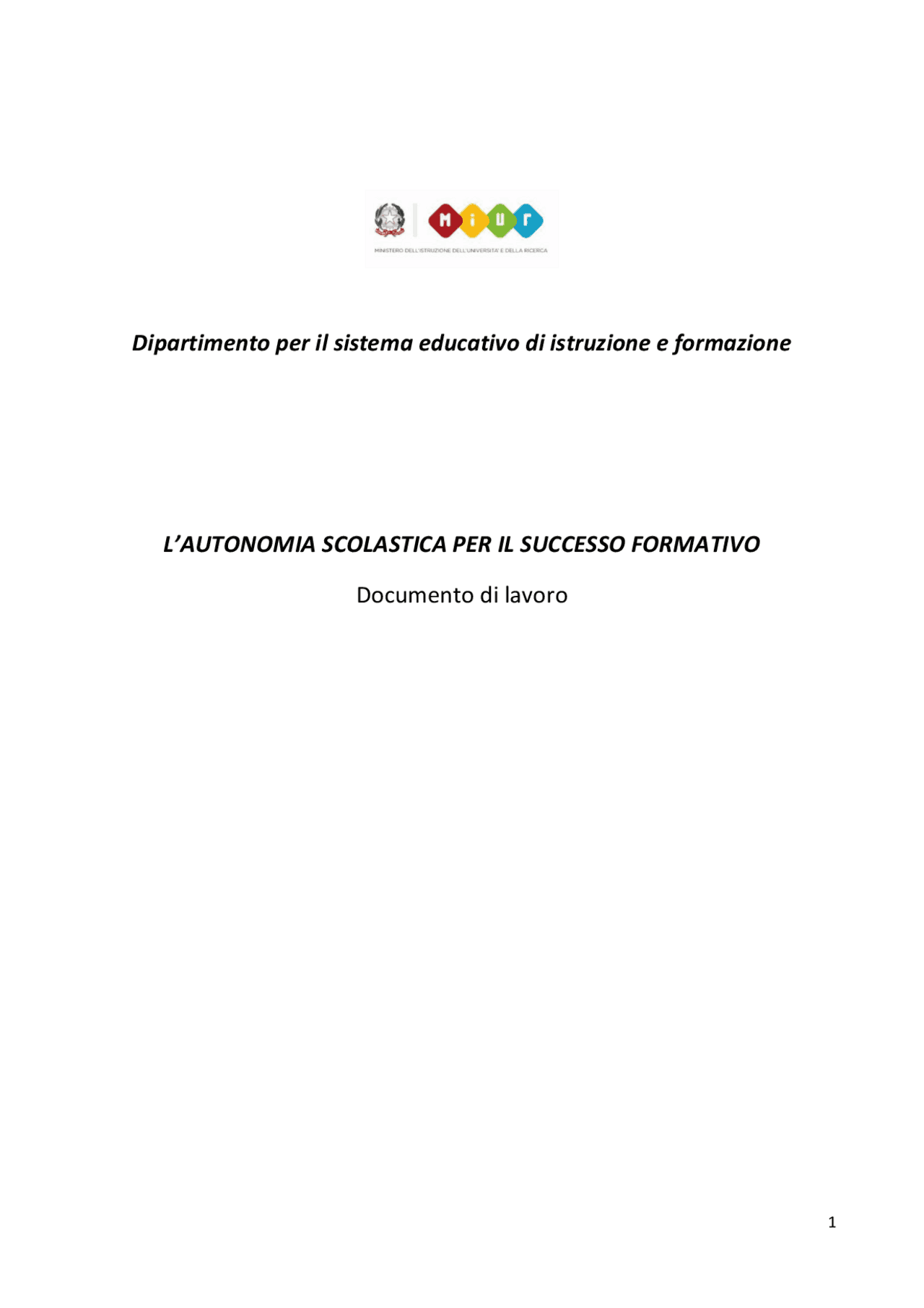 Autonomia Scolastica Docsity