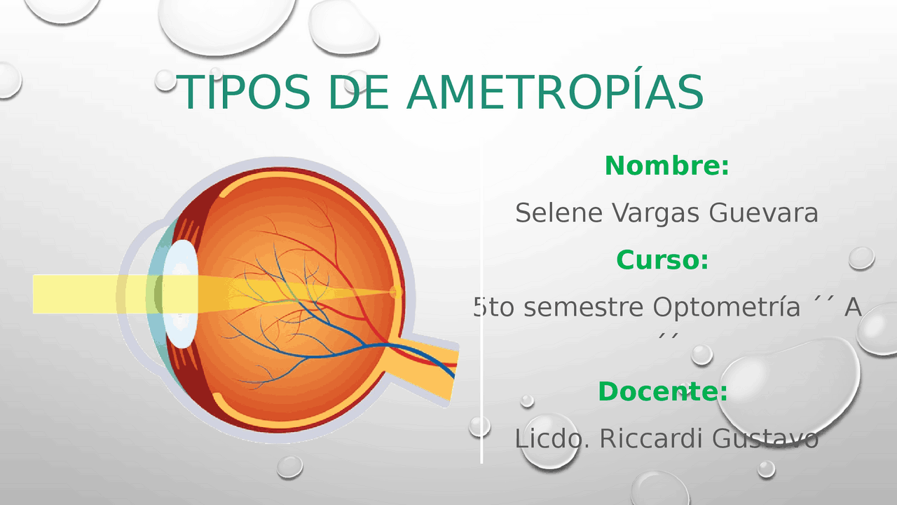 Definicion de Ametropias | Esquemas y mapas conceptuales de Salud ...