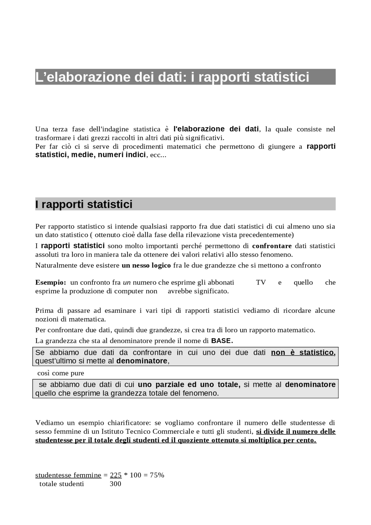 Appunti Di Statistica Docsity