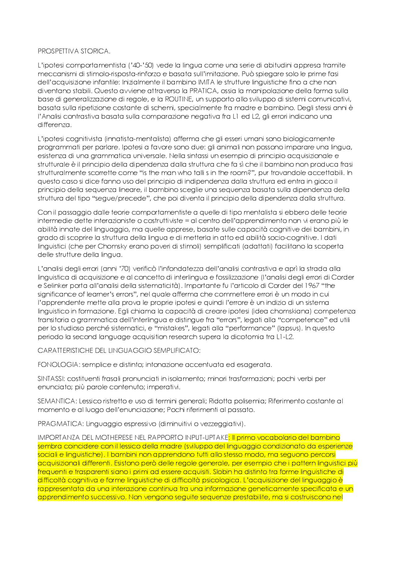 Esame Di Didattica Delle Lingue Moderne Docsity