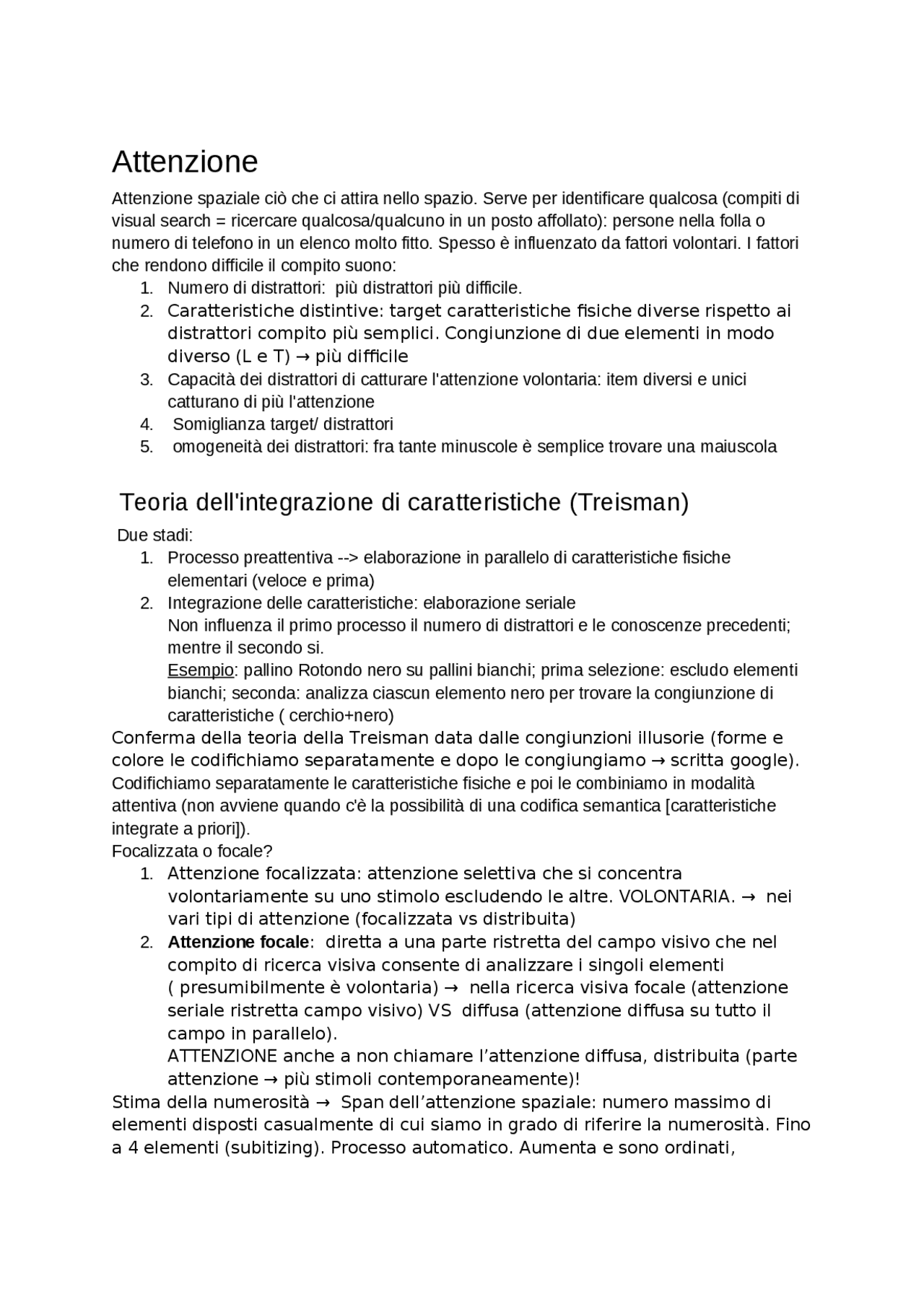 Seconda Parte Lezioni Di Psicologia Dei Processi Cognitivi Docsity